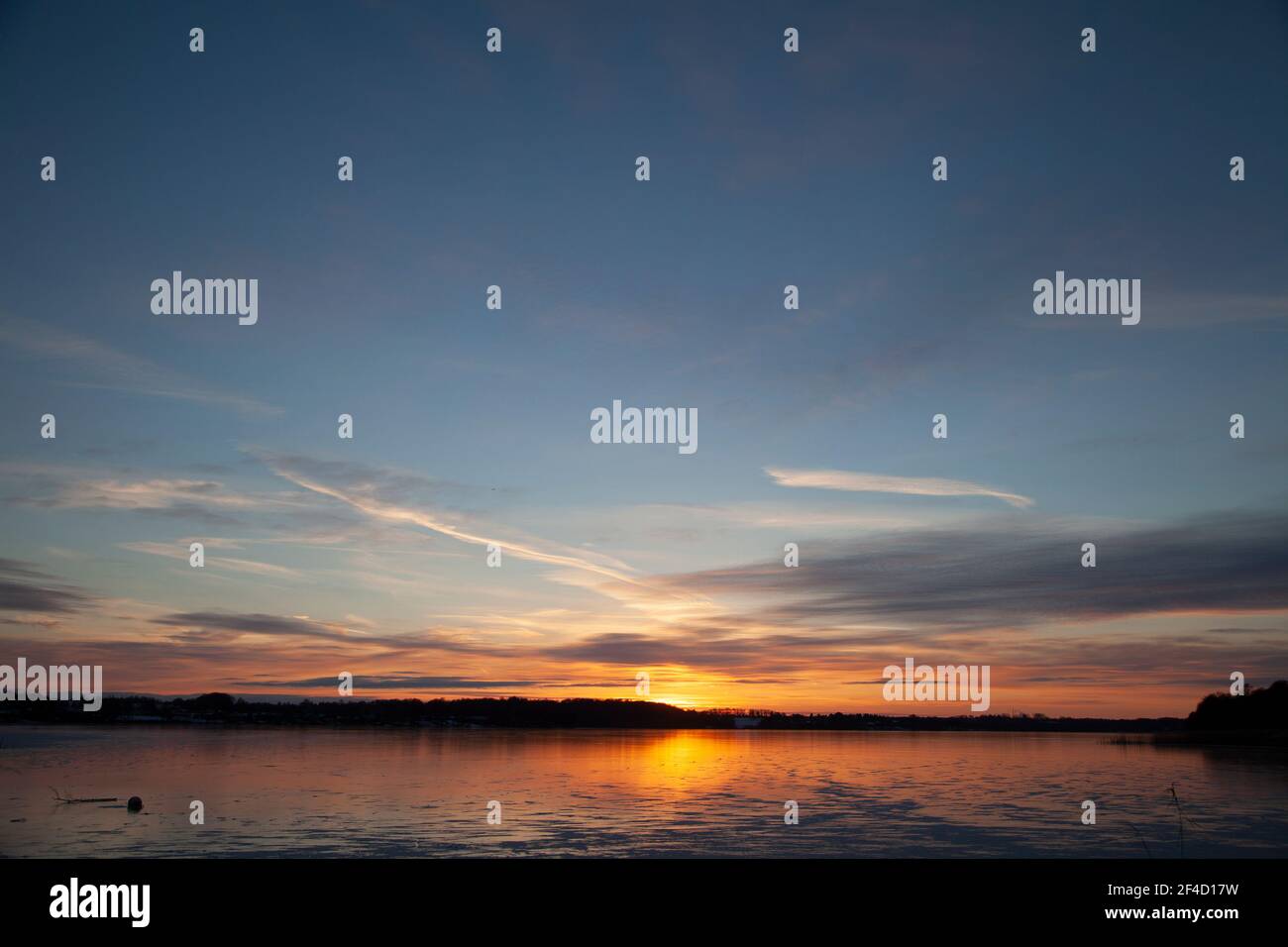 View on a beautiful lake in denmark scandinavia north of copenhagen ...
