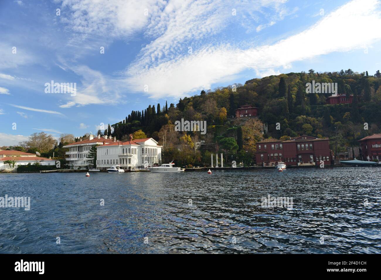 A view of Asia shore of the Bosporus Strait, Istanbul, Turkey Stock ...