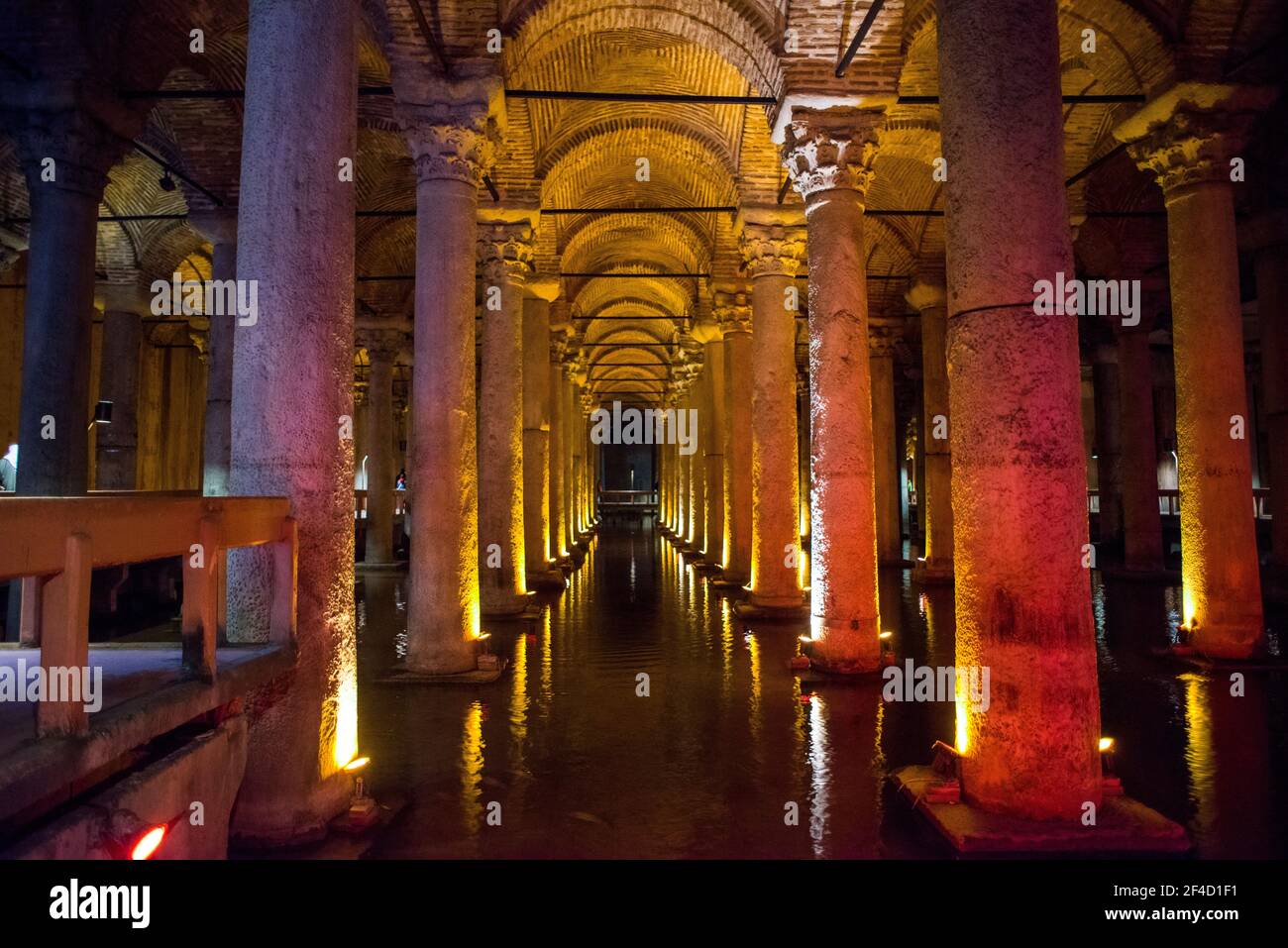 An ancient (1500 years old) water supply cistern, under the city of ...