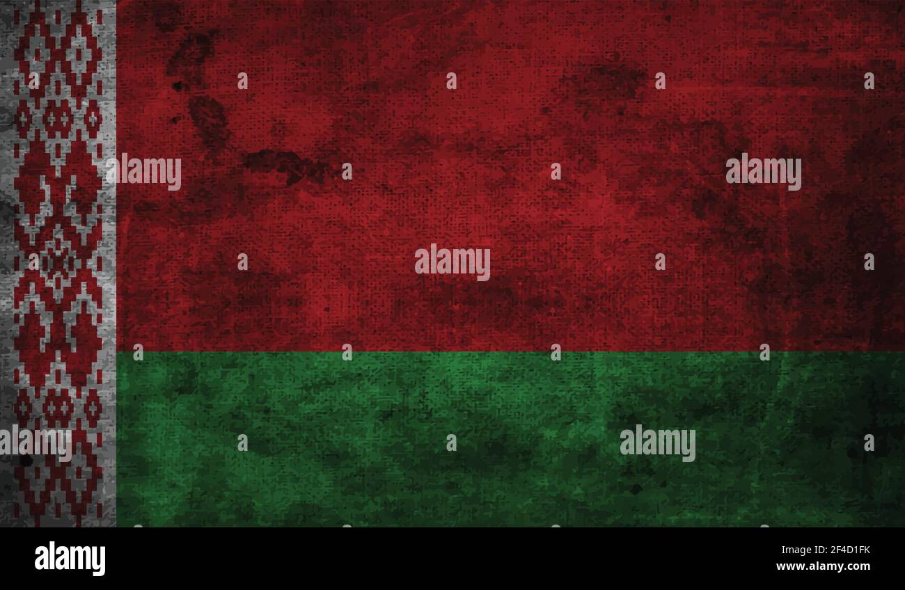 Belarus flag waving grunge Stock Vector Images - Alamy