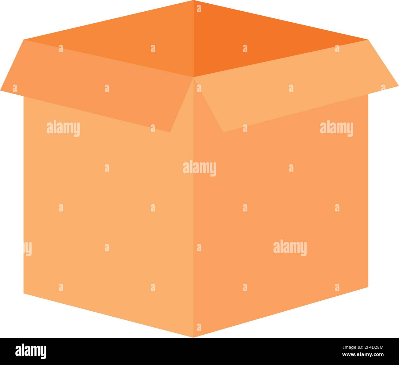 empty box on white background Stock Vector Image & Art - Alamy