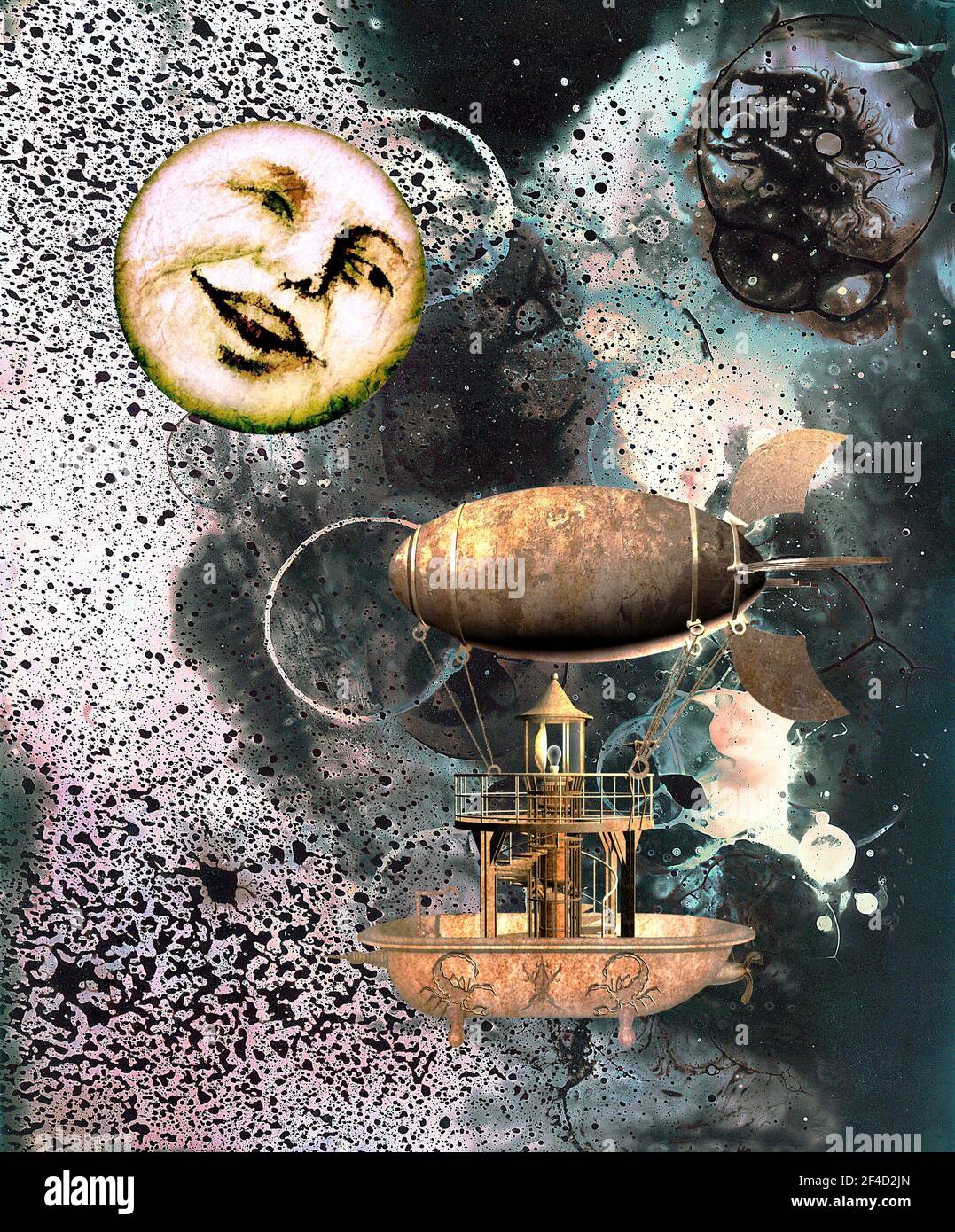 Steam Punk, Steampunk, in the ethereal expanses of outer space. A ...