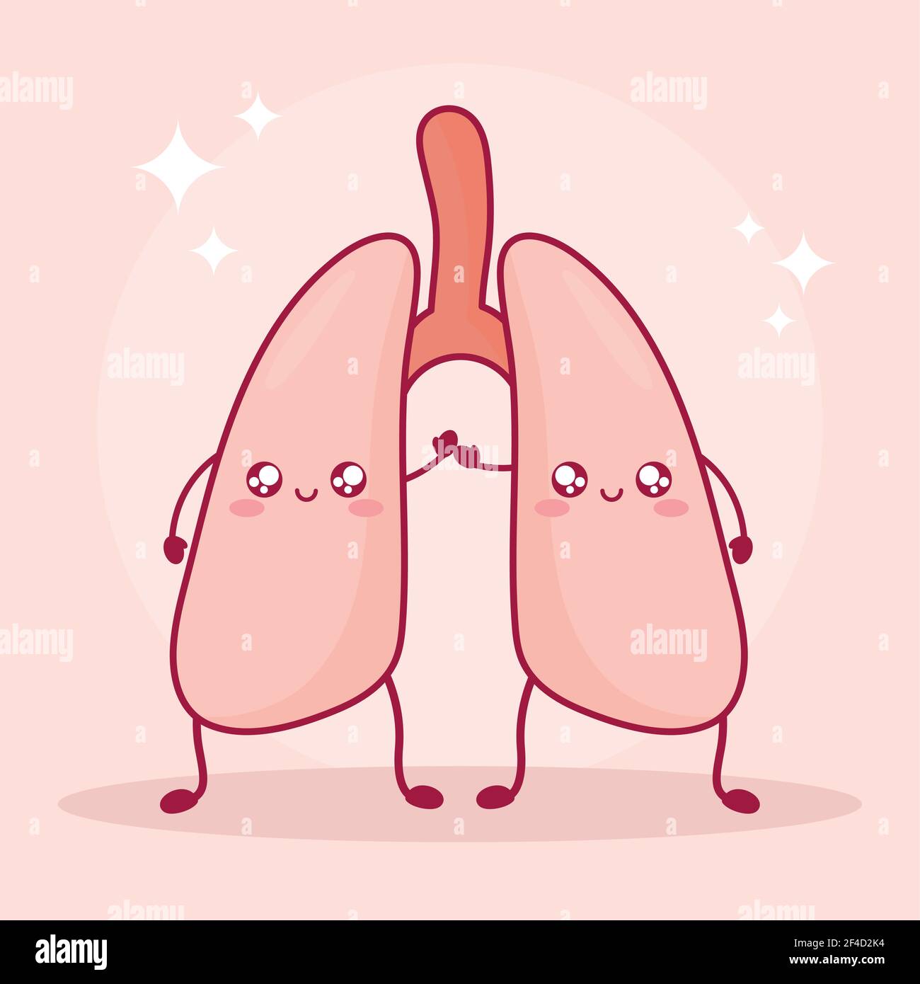 cute lungs illustration Stock Vector Image & Art - Alamy