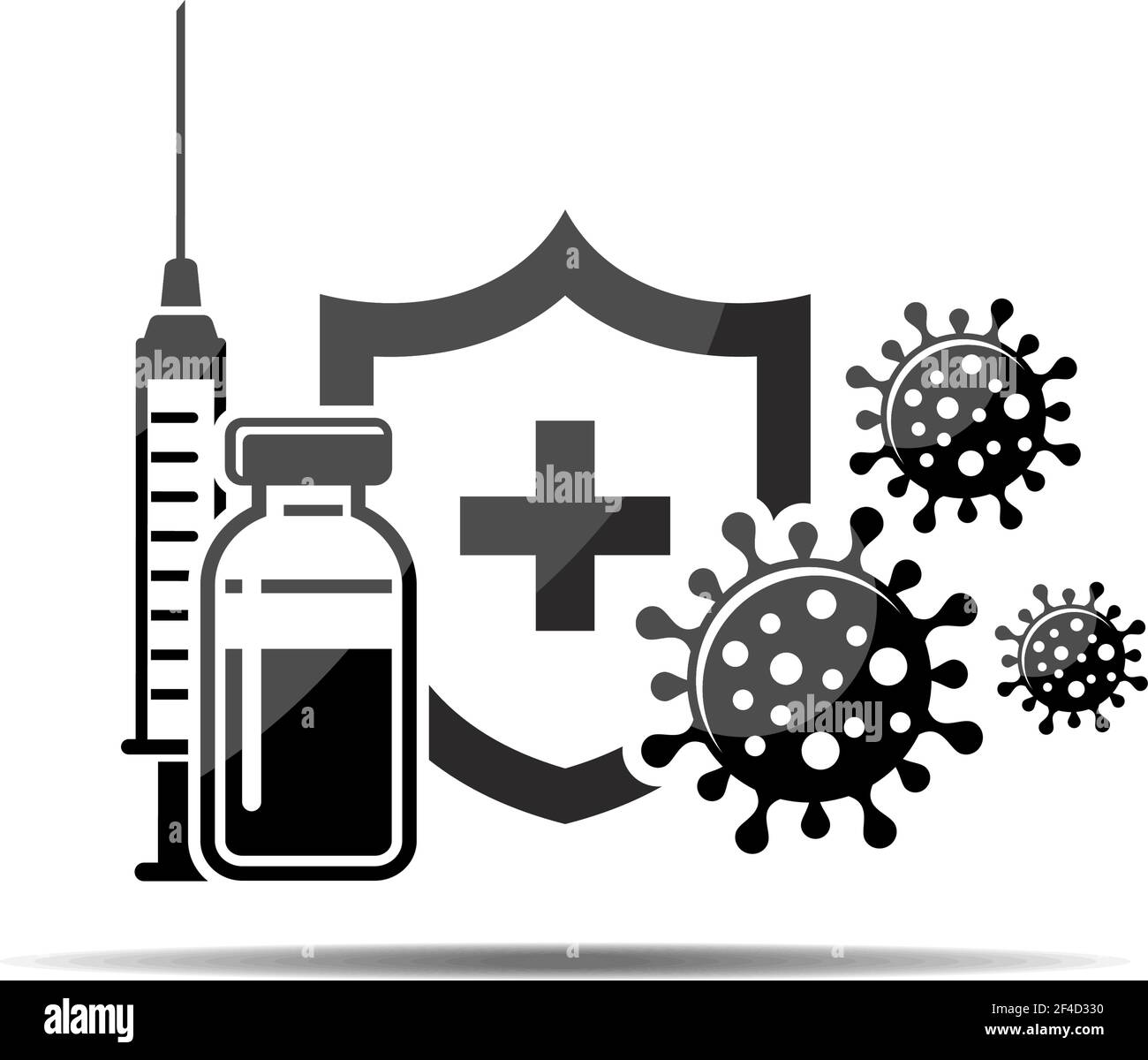 Hygiene shield, vaccine syringe with bacterial prevention, immune from ...