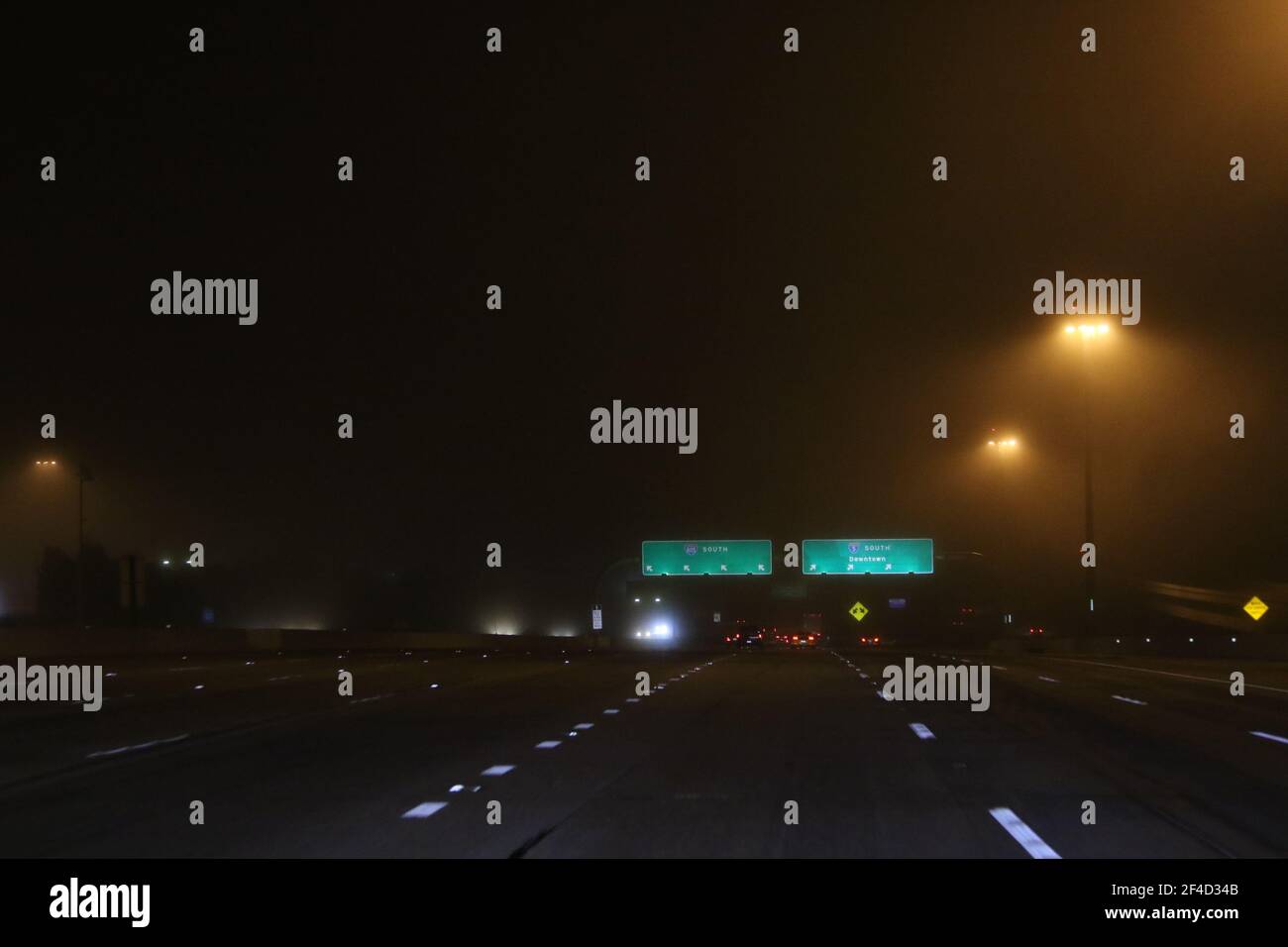 Driving through the night Stock Photo - Alamy