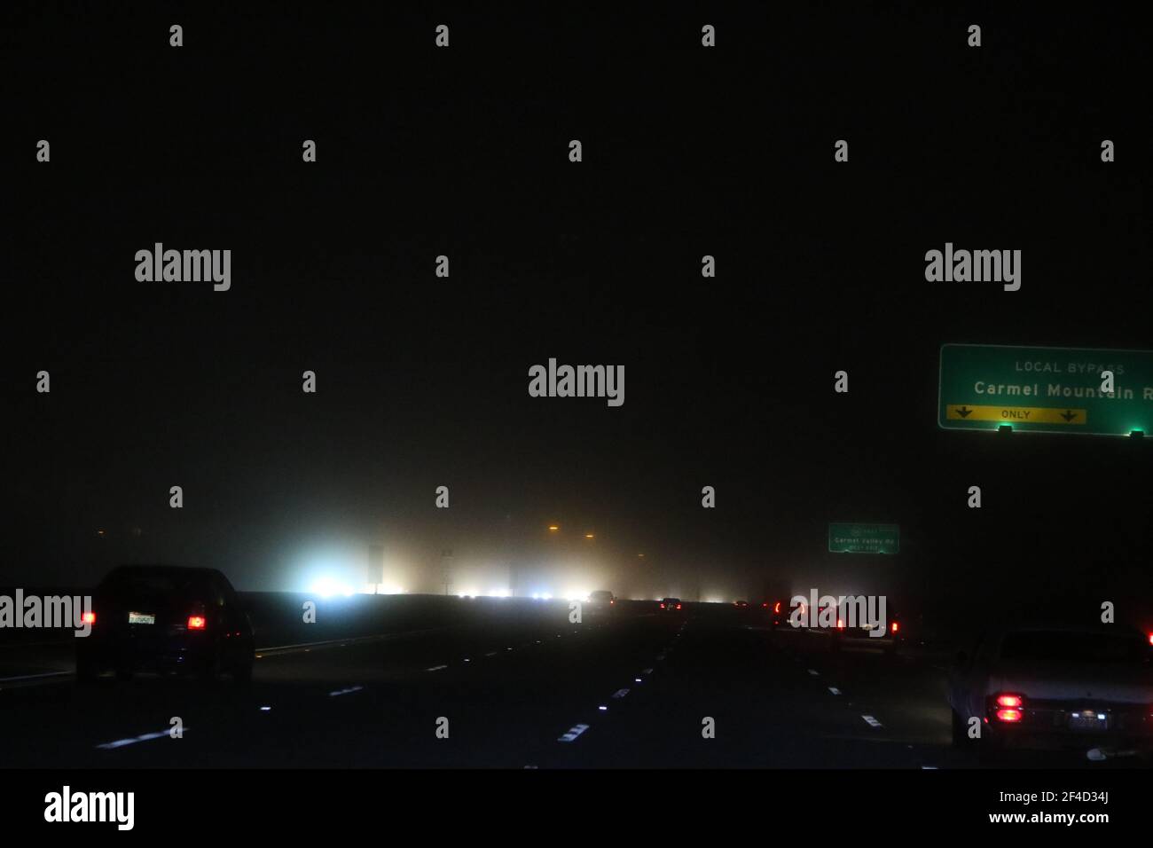 Driving through the night Stock Photo - Alamy
