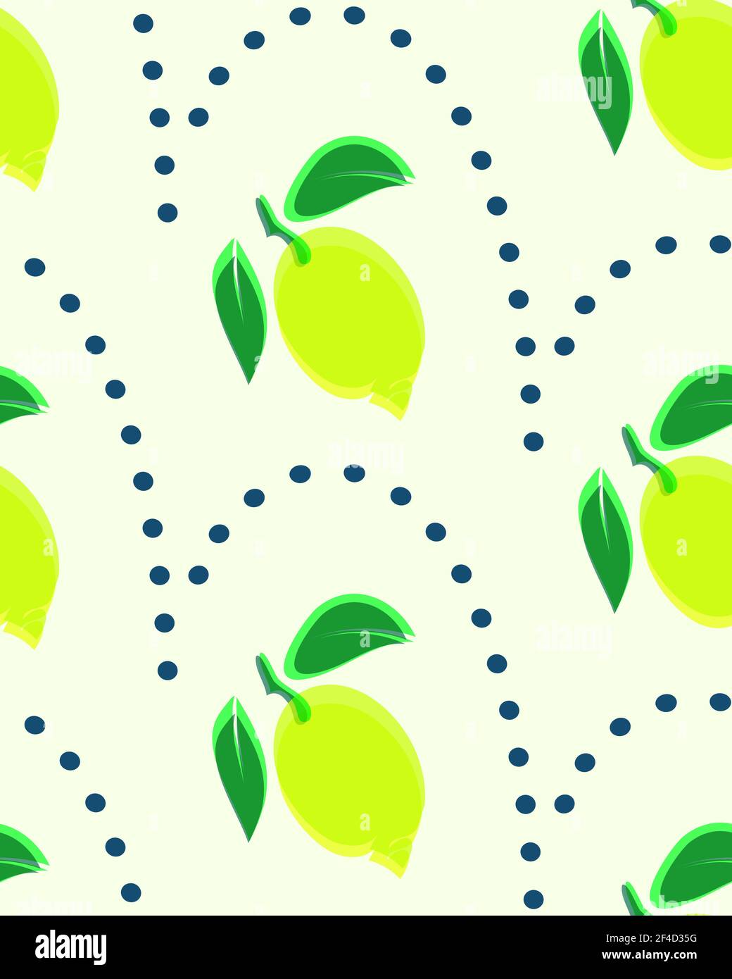 Lemon geometric seamless pattern, hand drawn illustration in yellow ...