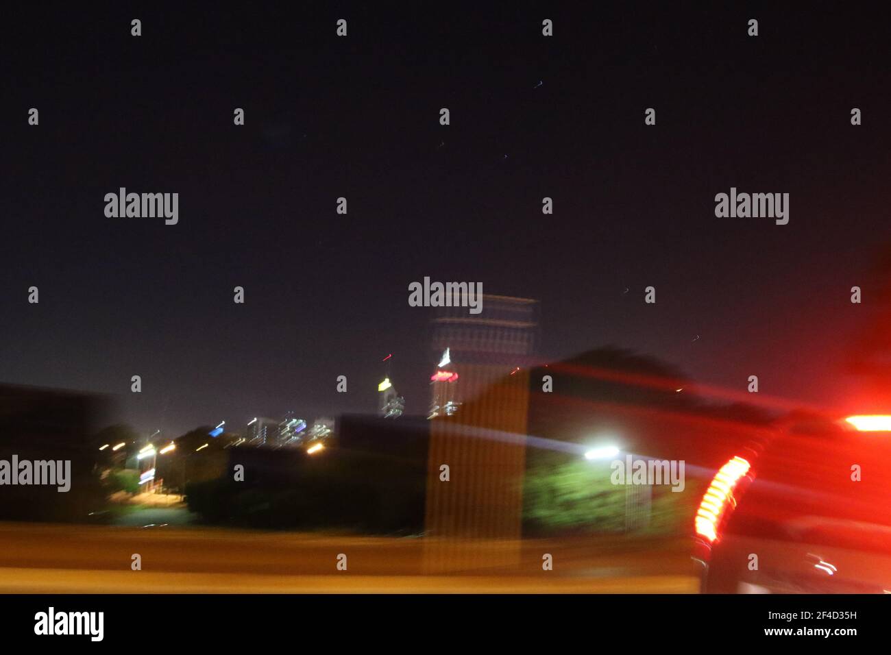 Driving through the night Stock Photo - Alamy