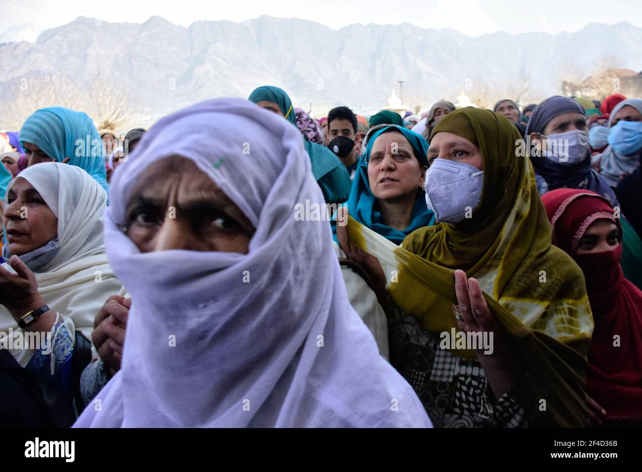 March 19, 2021: Srinagar, Kashmir, India. 19 March 2021. Muslim ...