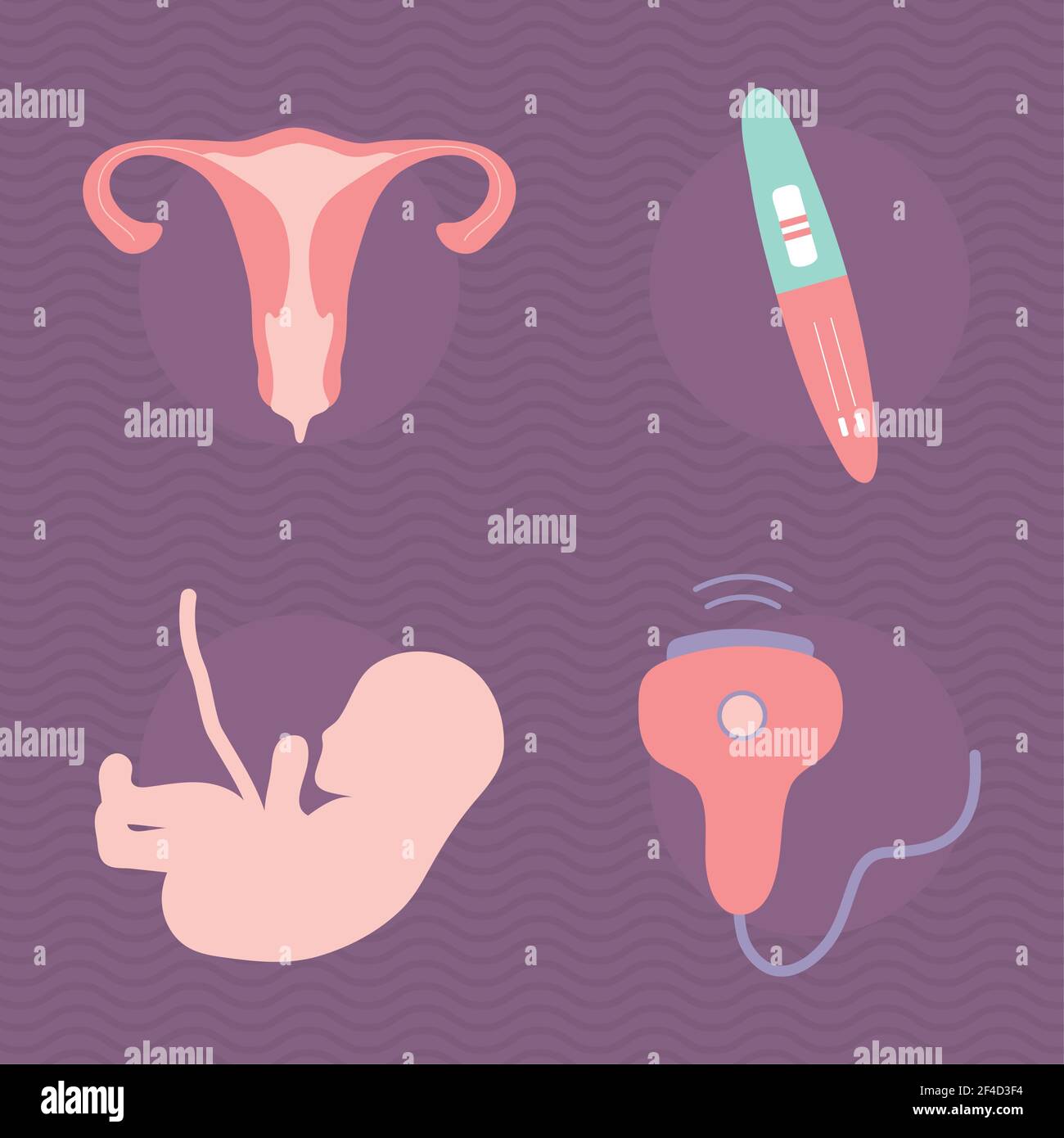 four pregnancy icons Stock Vector Image & Art - Alamy