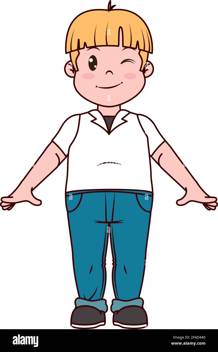 happy boy winking an eye Stock Vector Image & Art - Alamy