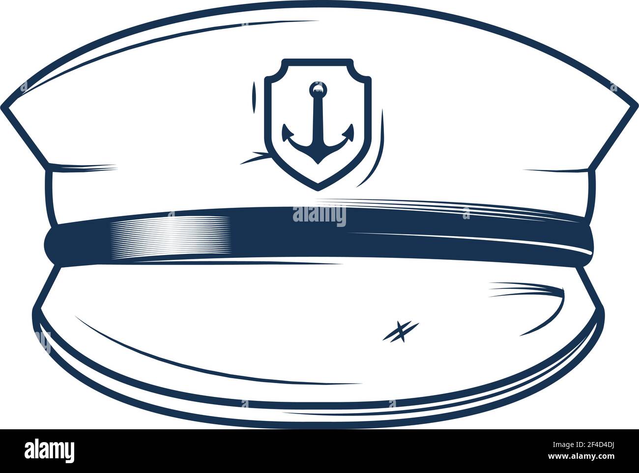 nautical cap on white background Stock Vector Image & Art - Alamy