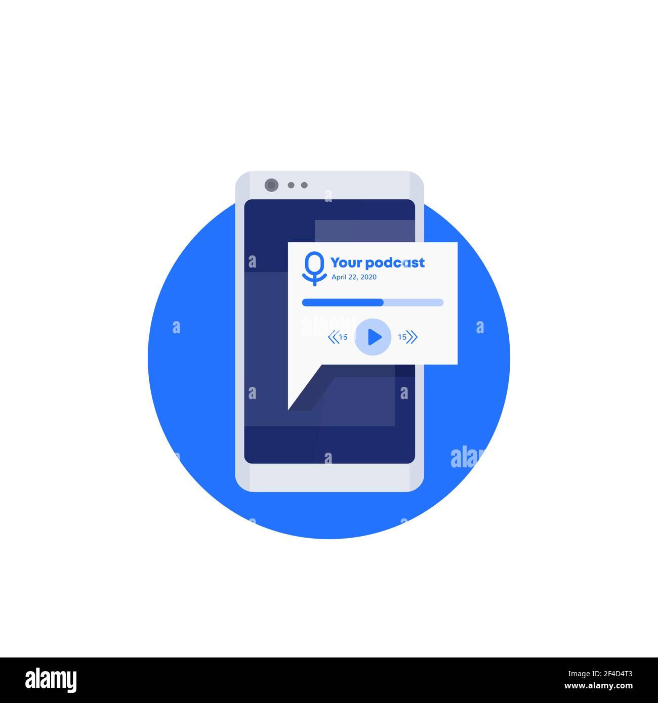 Podcast app in mobile Cut Out Stock Images & Pictures - Alamy