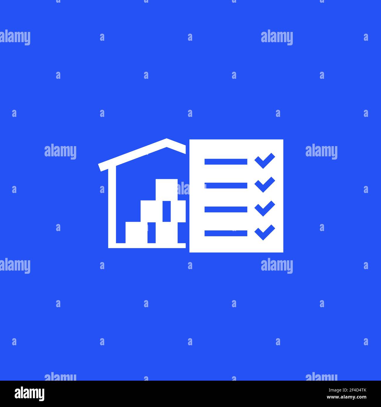 Warehouse box check list icon hi-res stock photography and images - Alamy