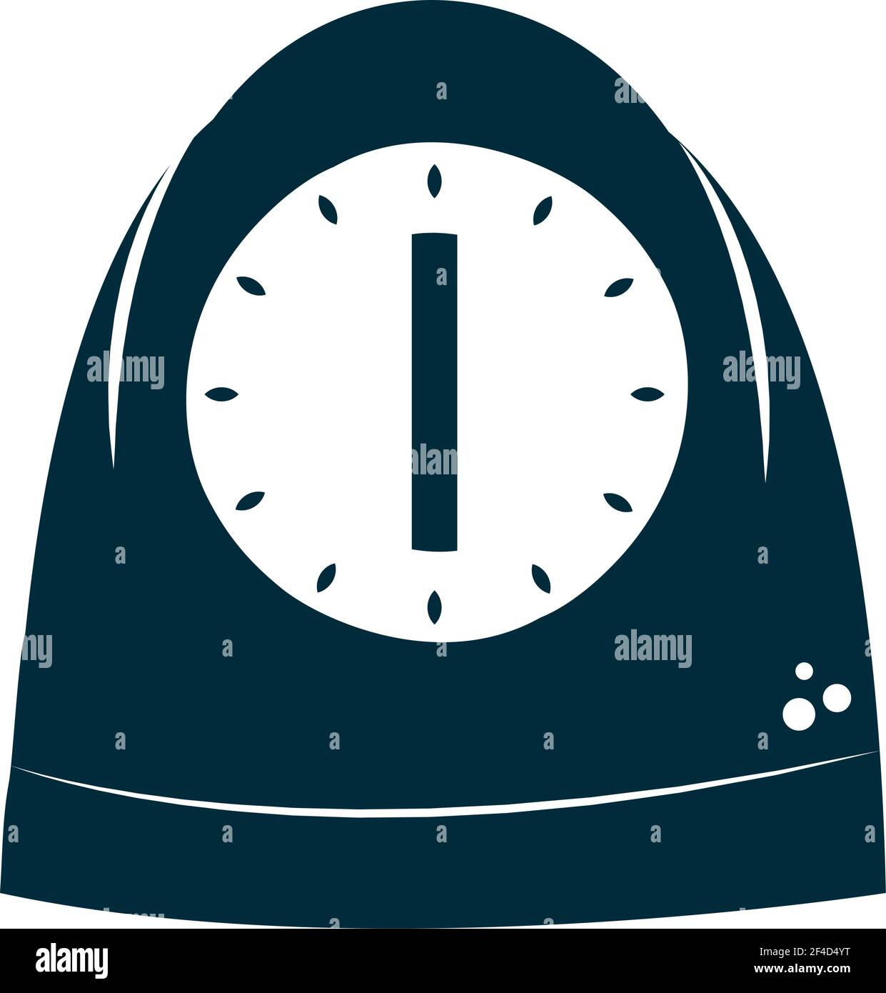 kitchen timer over white background Stock Vector Image & Art - Alamy