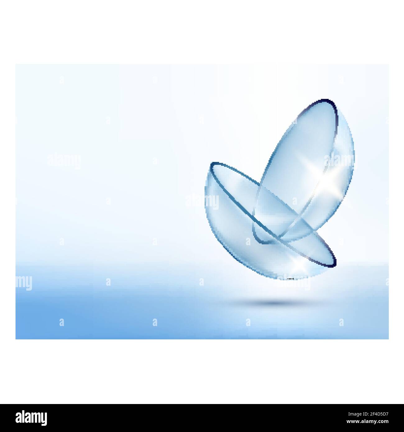 Contact Lenses Creative Advertising Poster Vector Illustration Stock ...