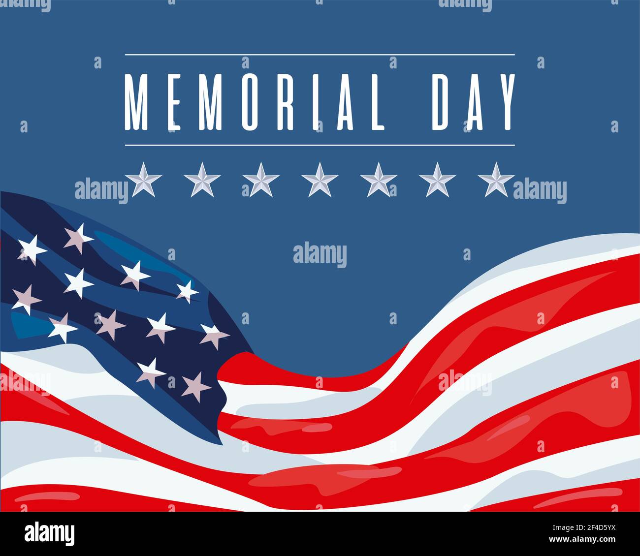 Memorial day with usa flag Stock Vector Image & Art - Alamy