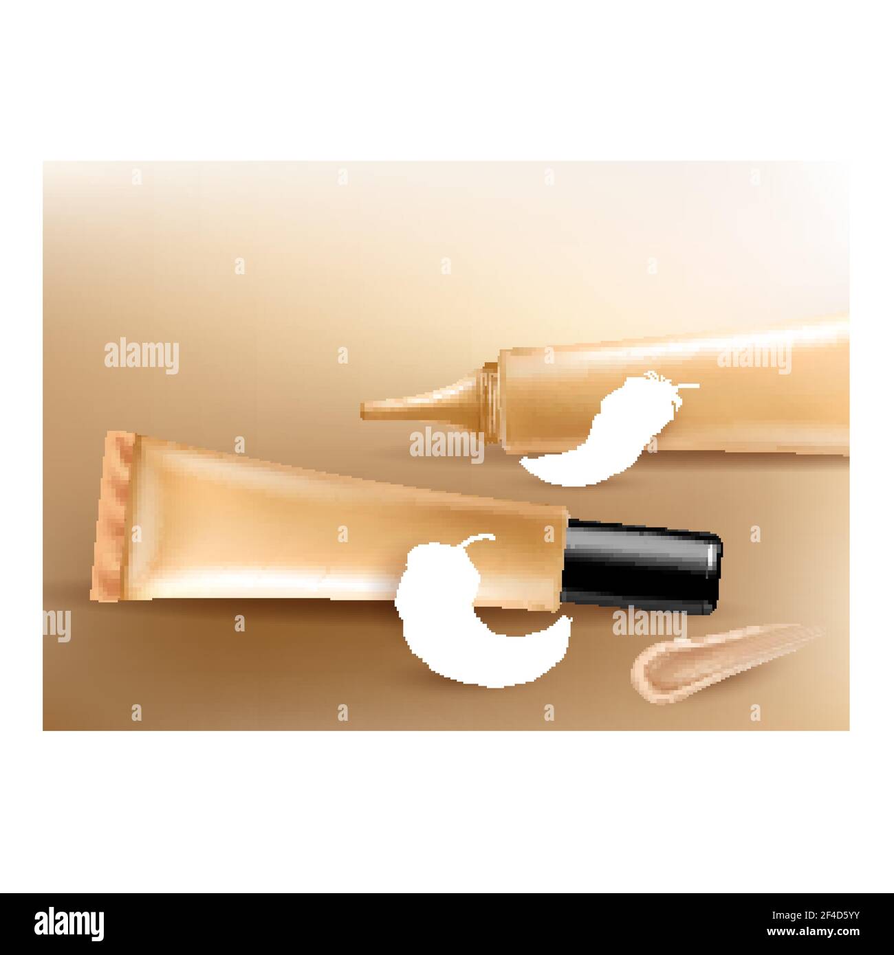 Concealer Skin Package Promotional Banner Vector Illustration Stock ...