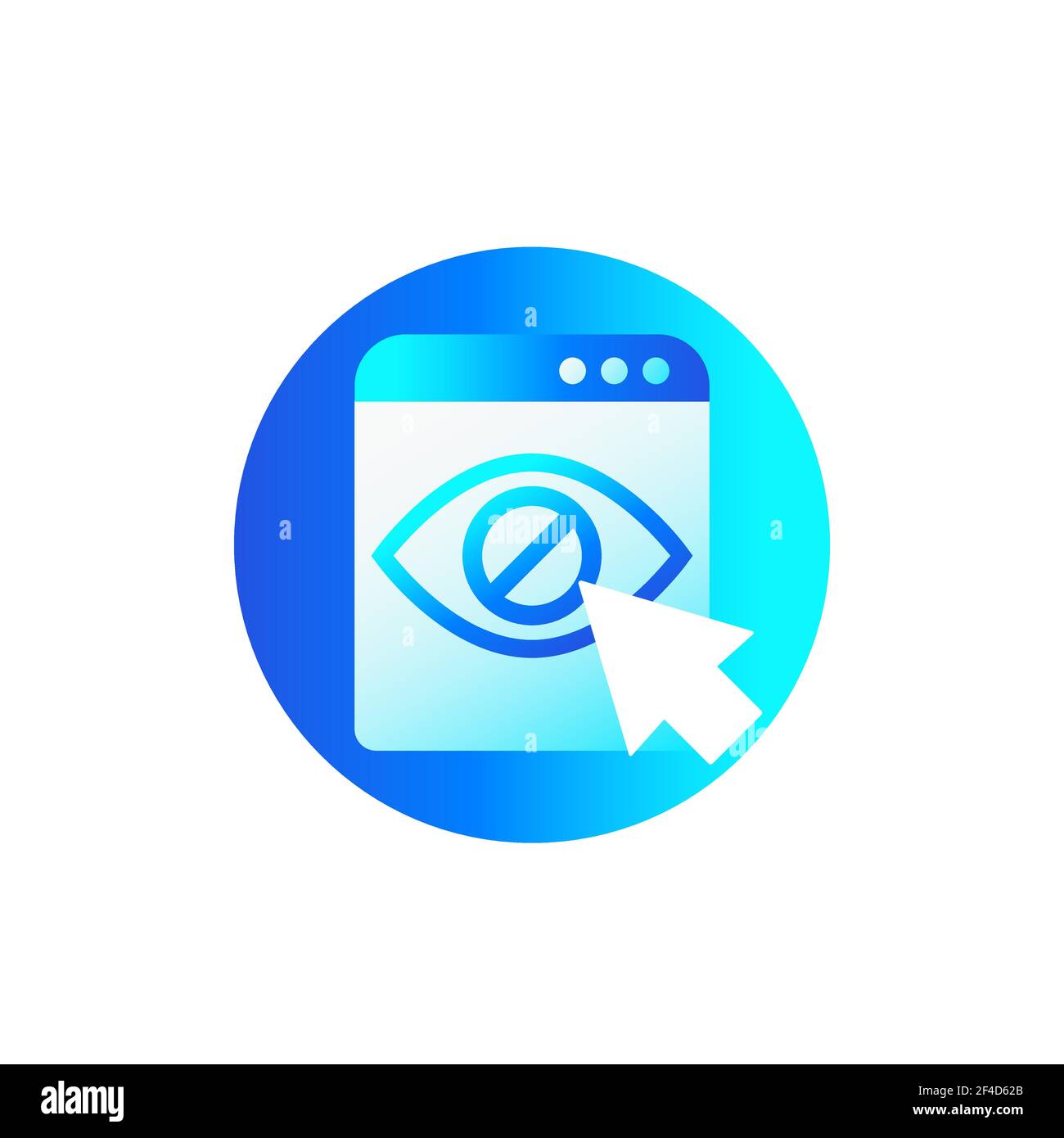 Hide, hidden content icon for web, vector Stock Vector Image & Art - Alamy