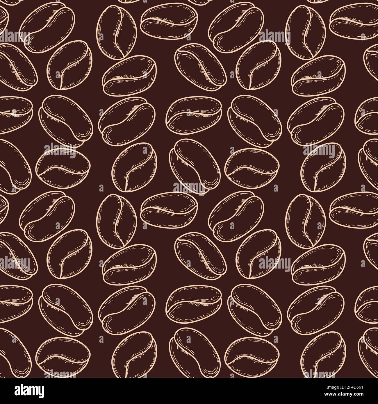 coffee beans seamless pattern design Stock Vector Image & Art - Alamy