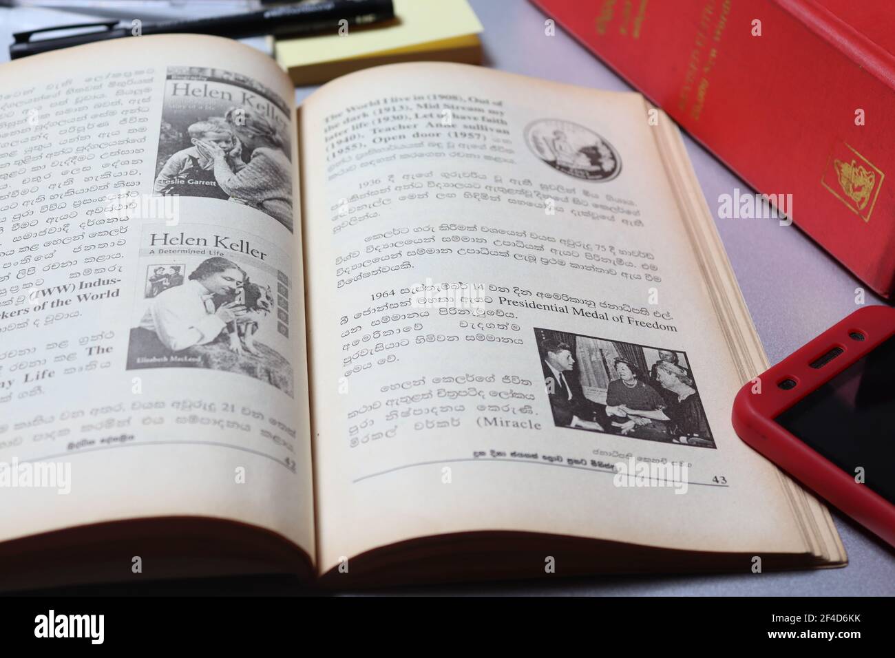 Helen keller book hi-res stock photography and images - Alamy