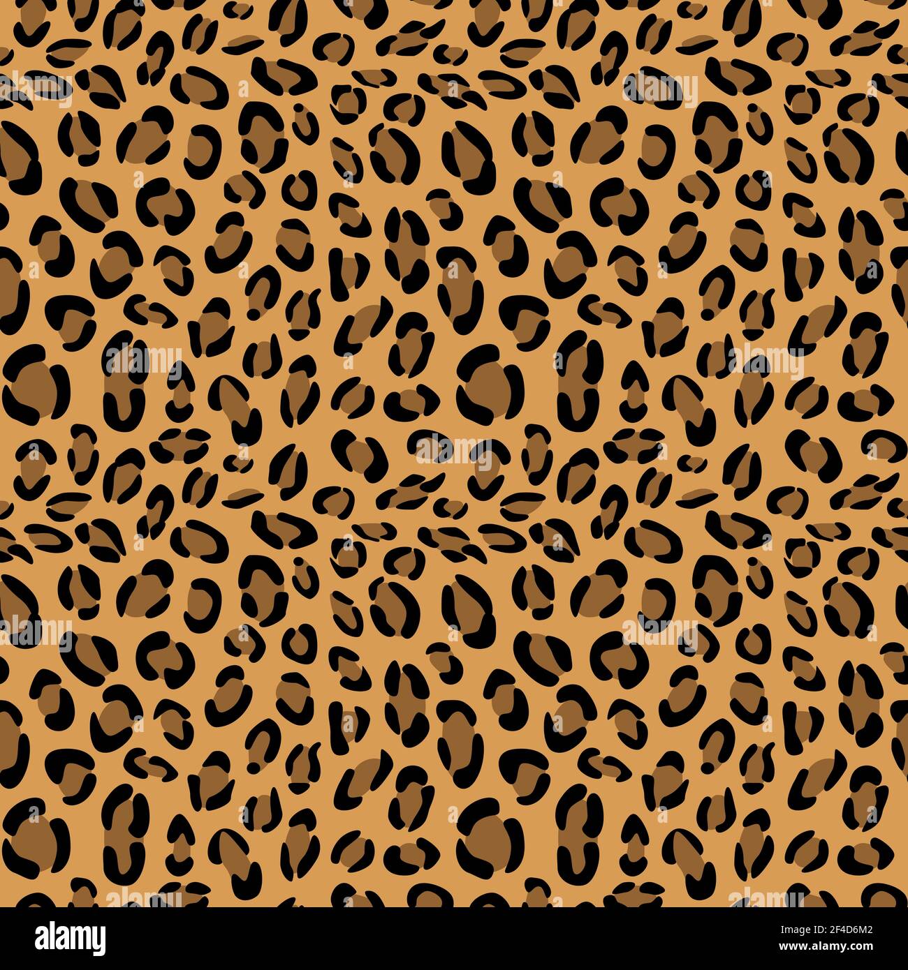 Vector seamless pattern of leopard skin. Background design, textile ...