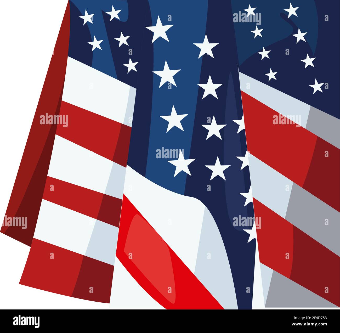 america flag on white background Stock Vector Image & Art - Alamy