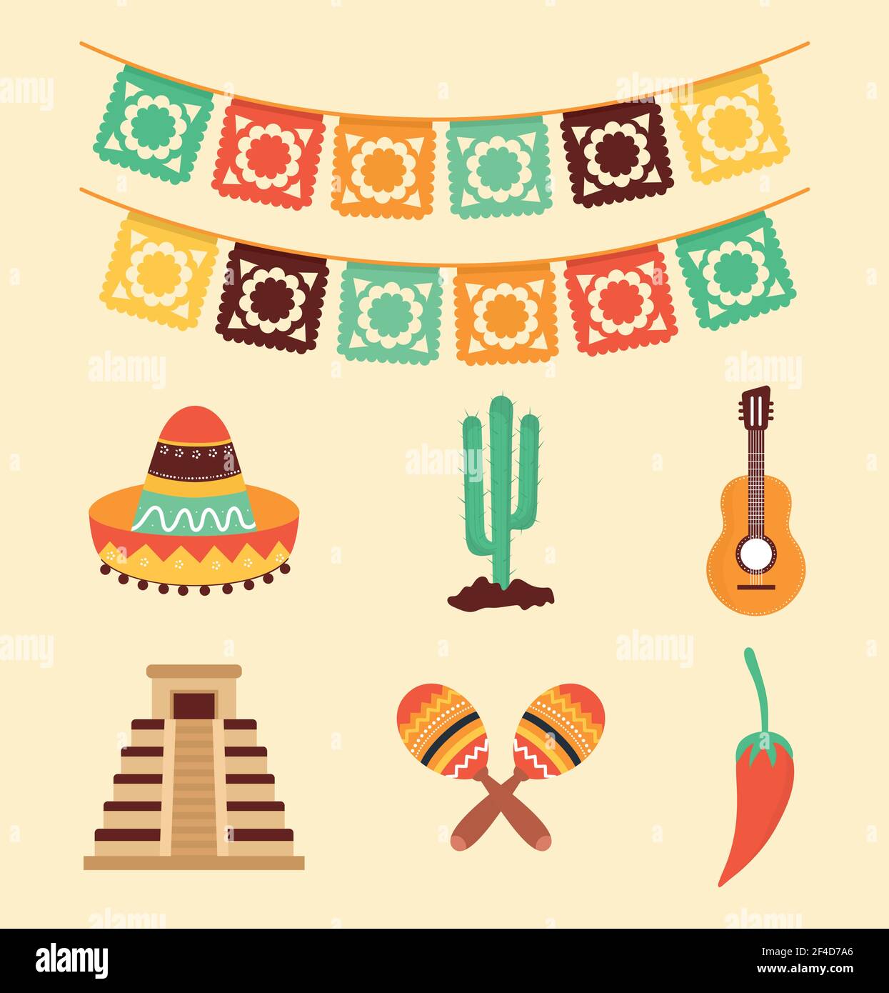 mexican festive bundle Stock Vector Image & Art - Alamy