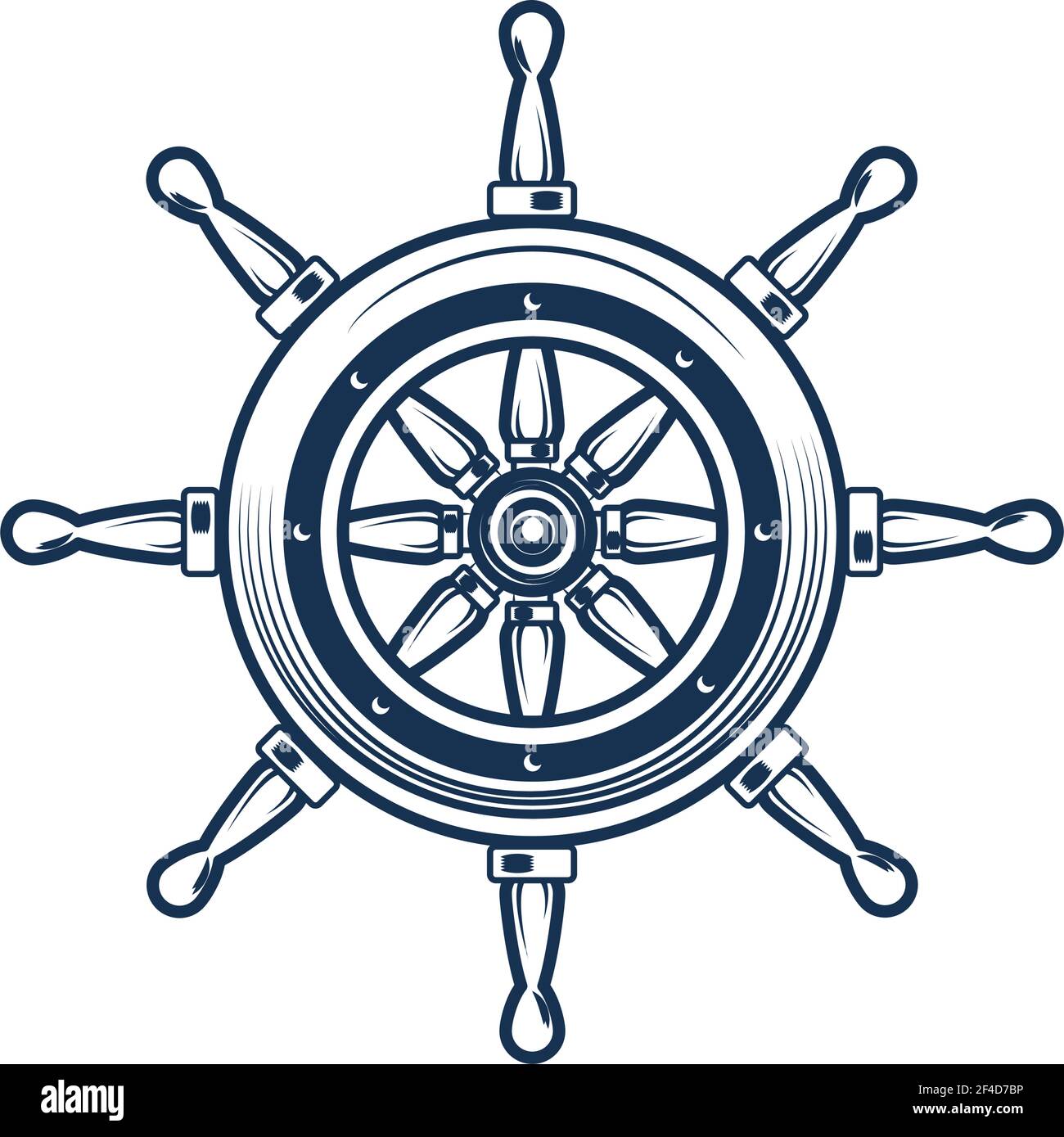 ship rudder on white background Stock Vector Image & Art - Alamy