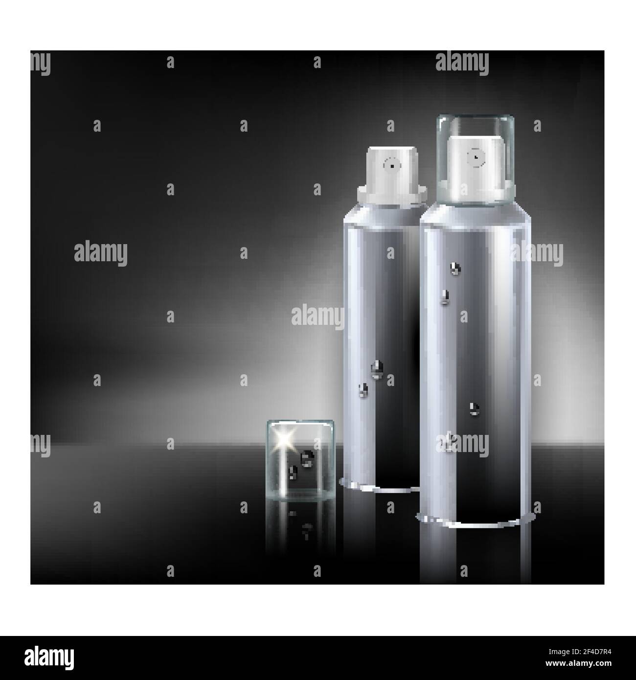 Deodorant Spray For Men Promotional Banner Vector Stock Vector Image ...