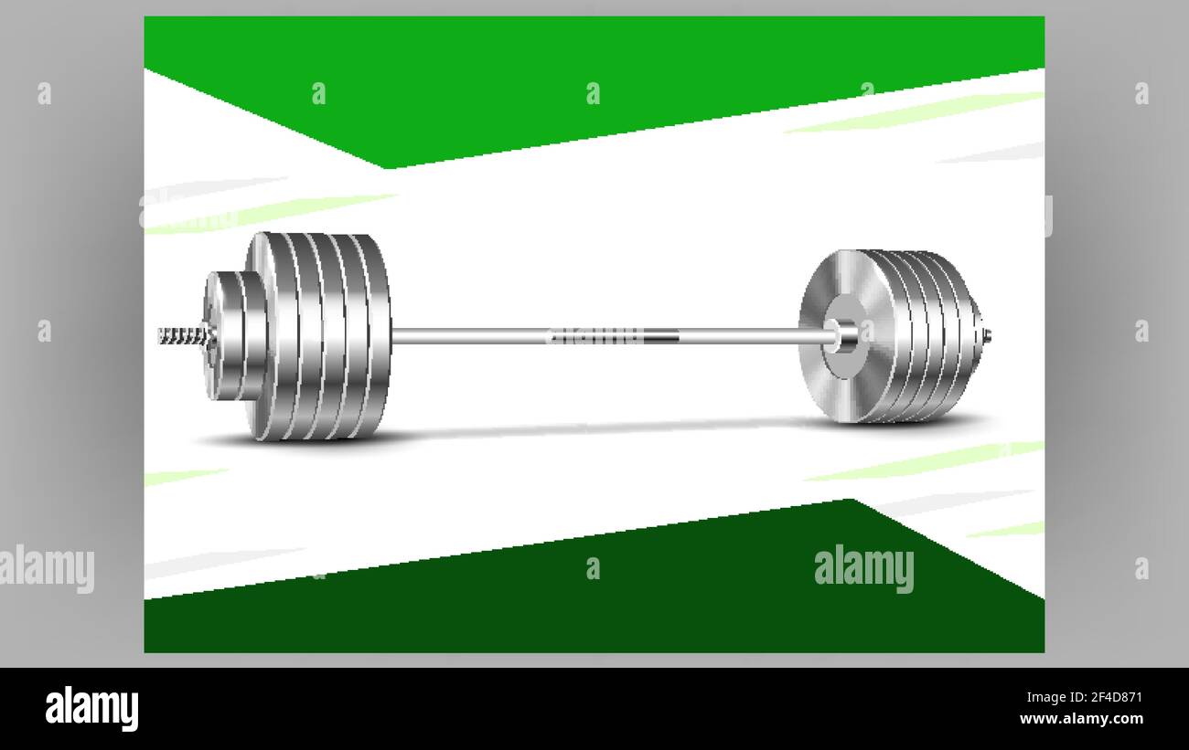 Powerlifting Championship Advertise Poster Vector Illustration Stock ...