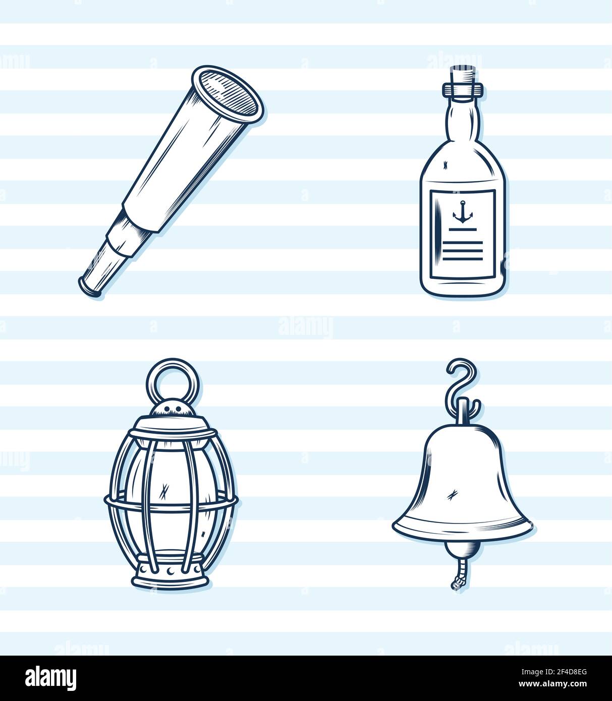 bell and nautical icon set Stock Vector Image & Art - Alamy