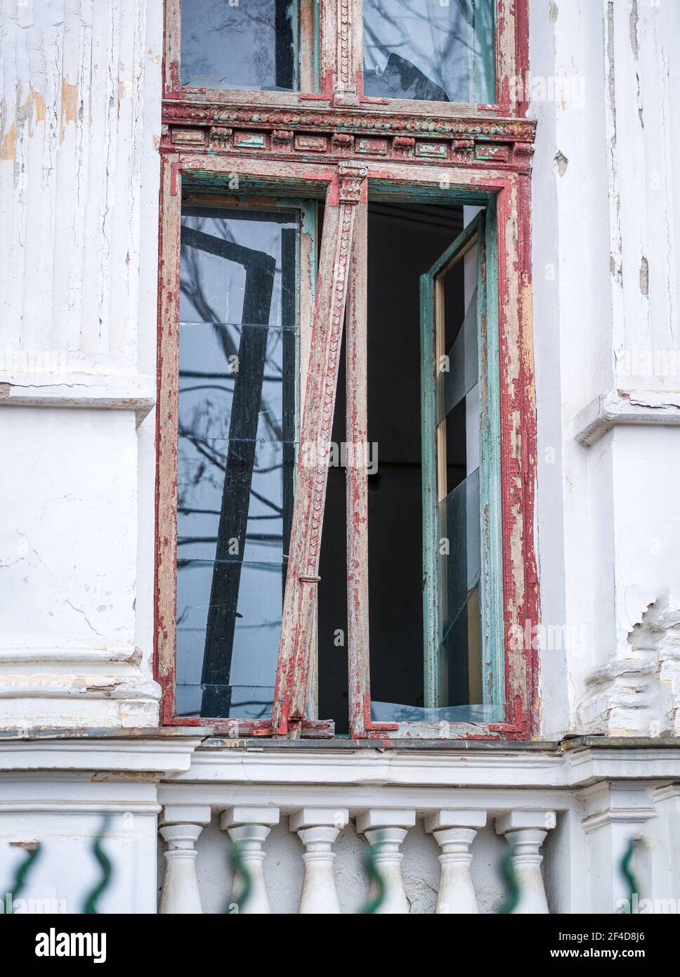 Abandoned building in post communist era, Craiova, Romania, EU Stock ...