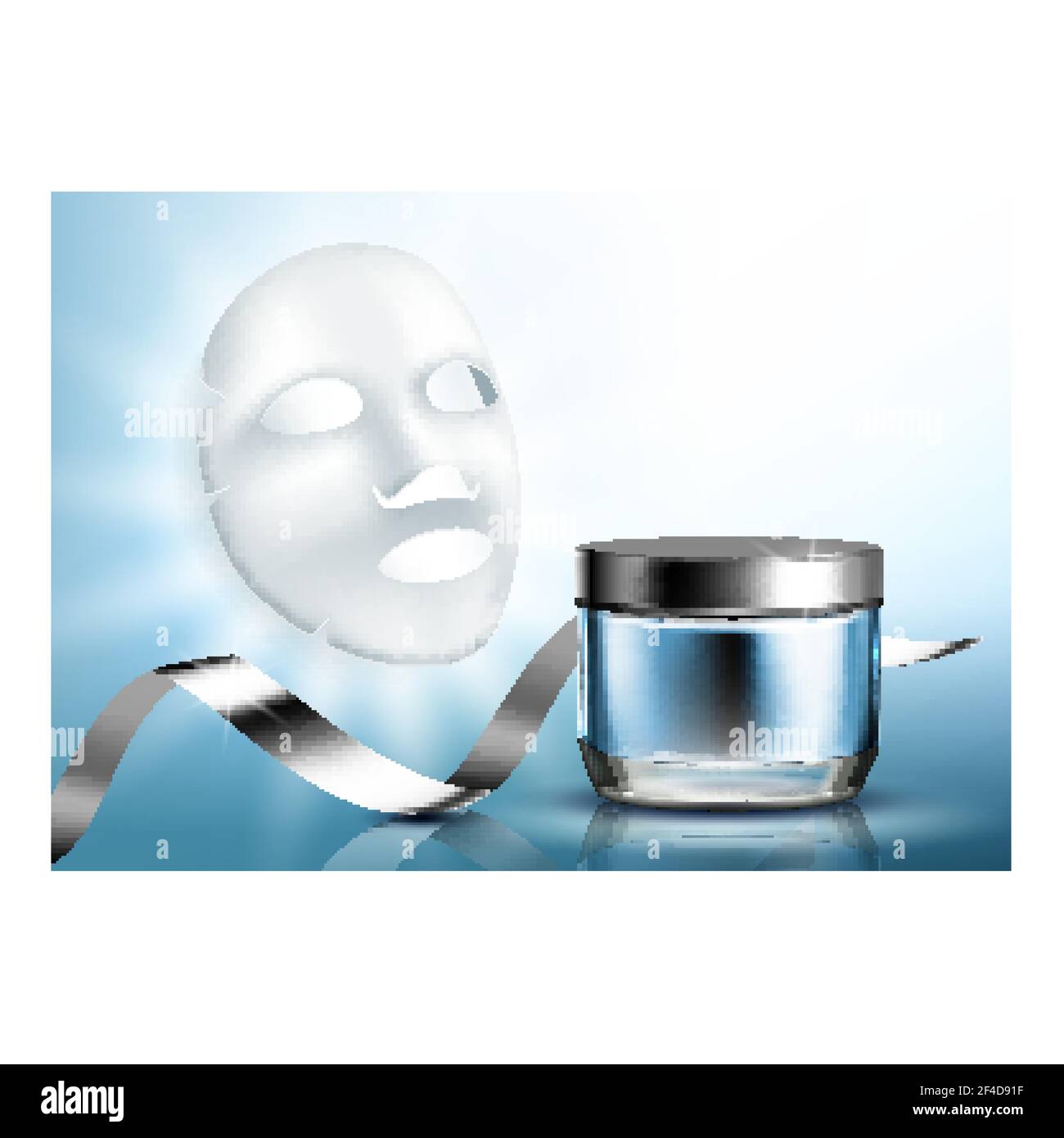 Cosmetic paper sheet mask Stock Vector Images - Alamy