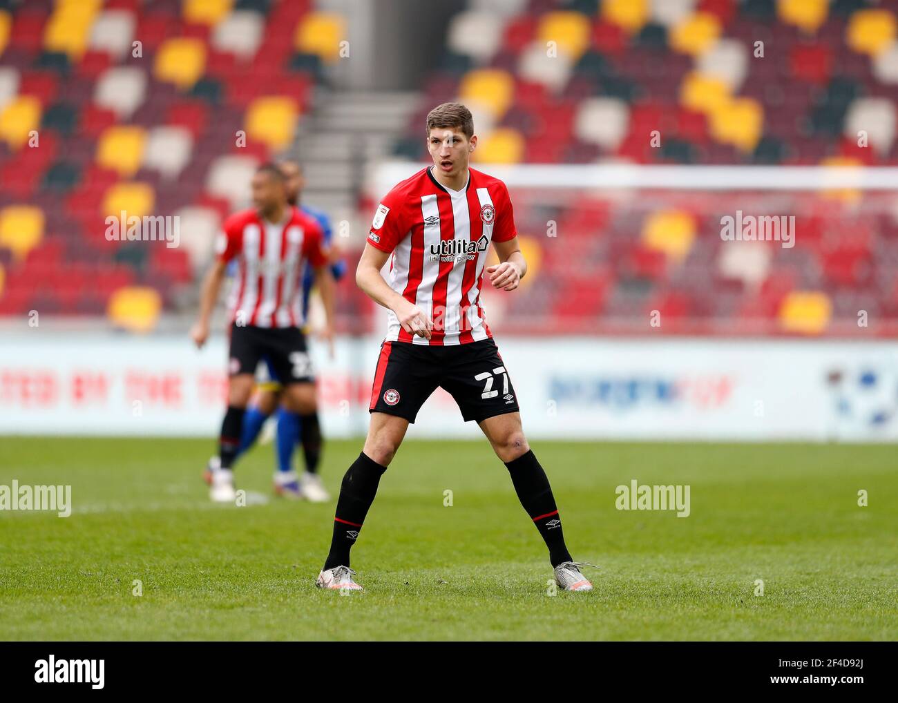 London, UK. 20th March 2021; Brentford Community Stadium, London, England; English Football ...