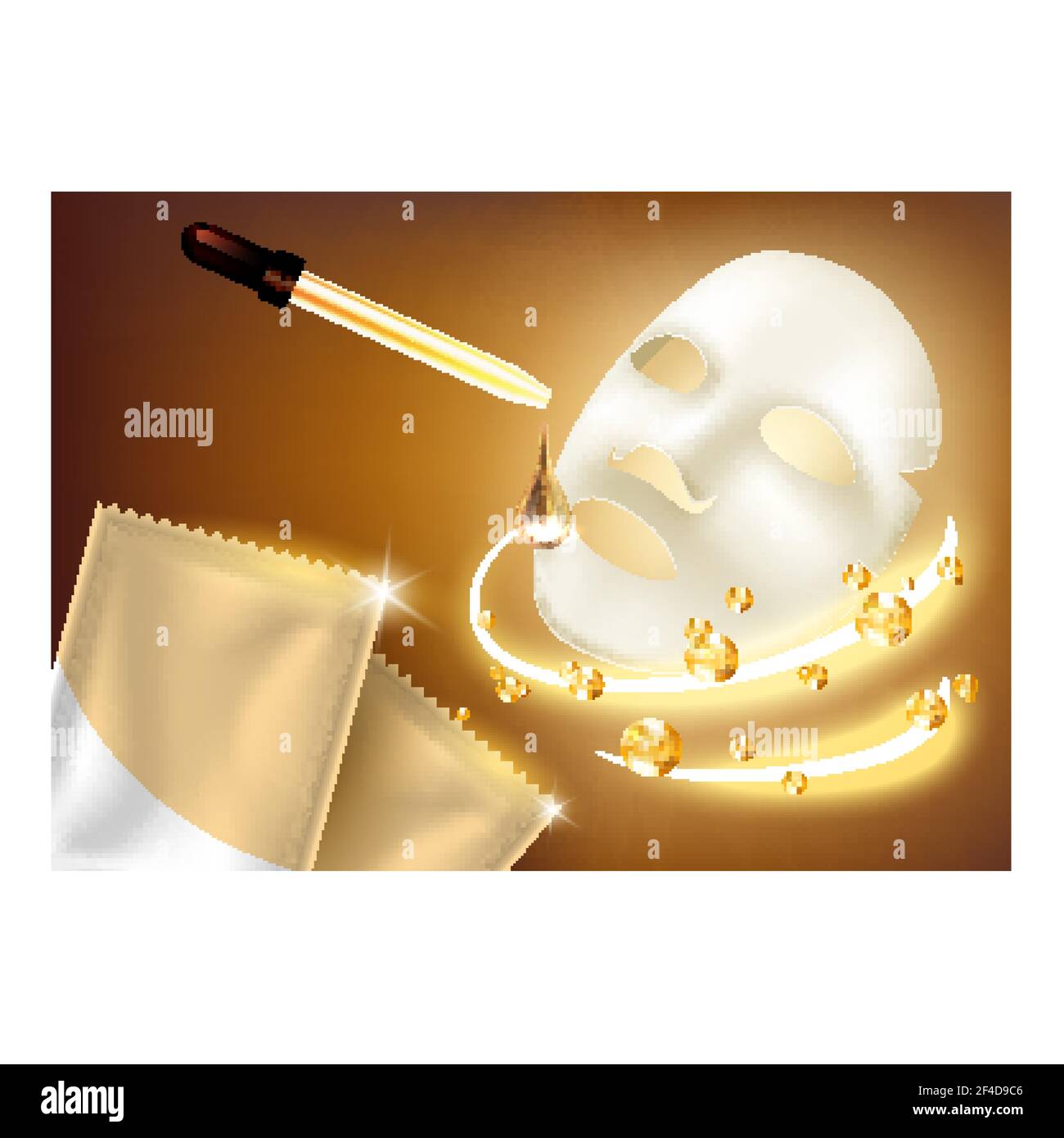 Facial Mask Lux Cosmetics Promo Banner Vector Stock Vector Image & Art ...