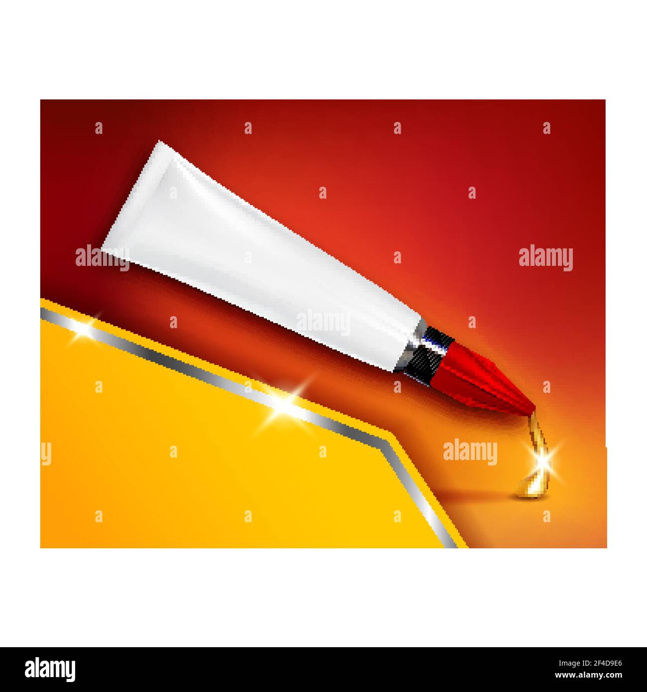 Professional Super Glue Advertising Poster Vector Illustration Stock ...