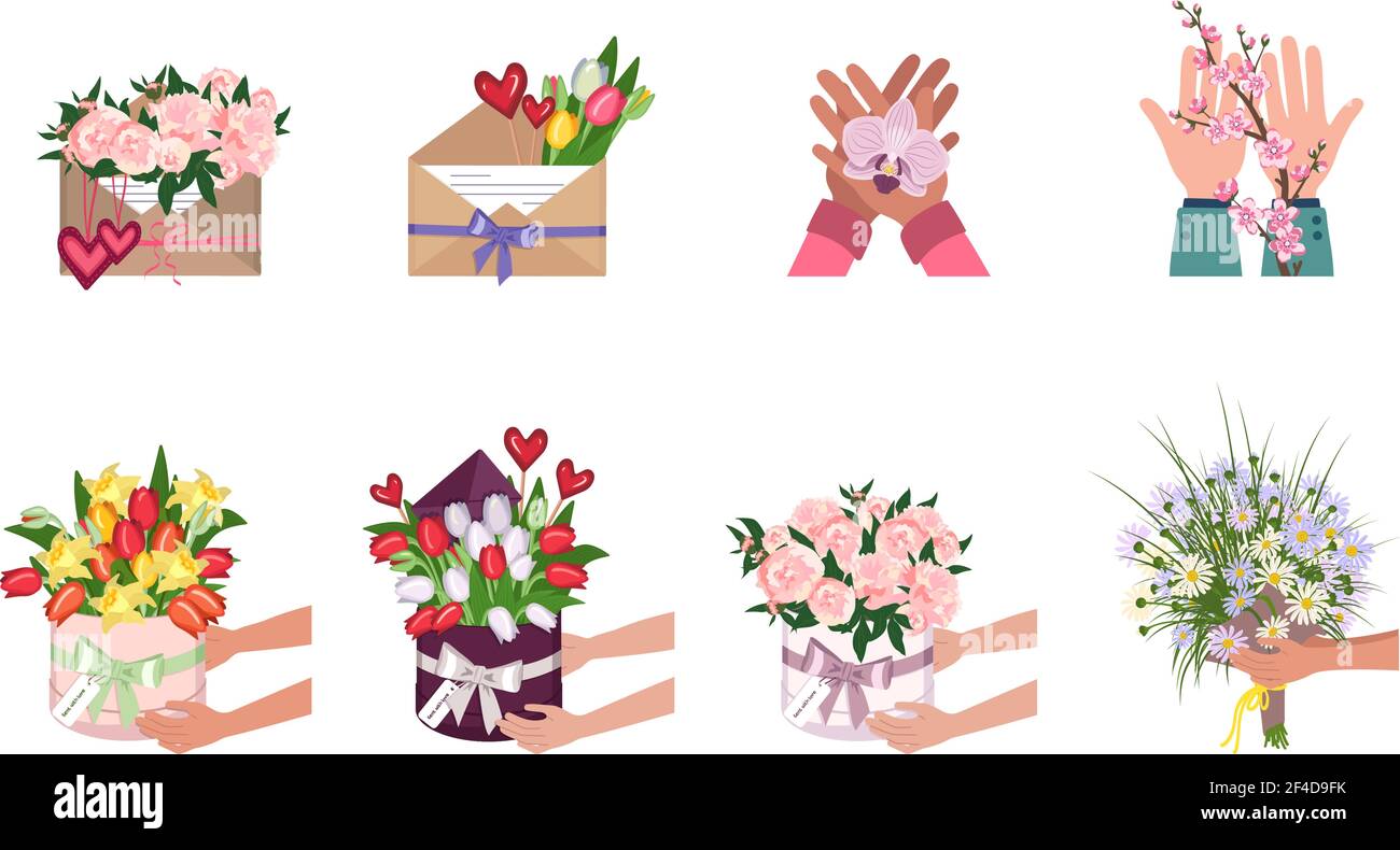 Girl in hands holding Stock Vector Images - Alamy