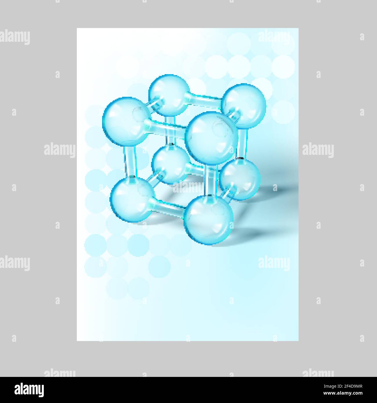 Scientific Genetic Research Cover Design Vector Illustration Stock ...