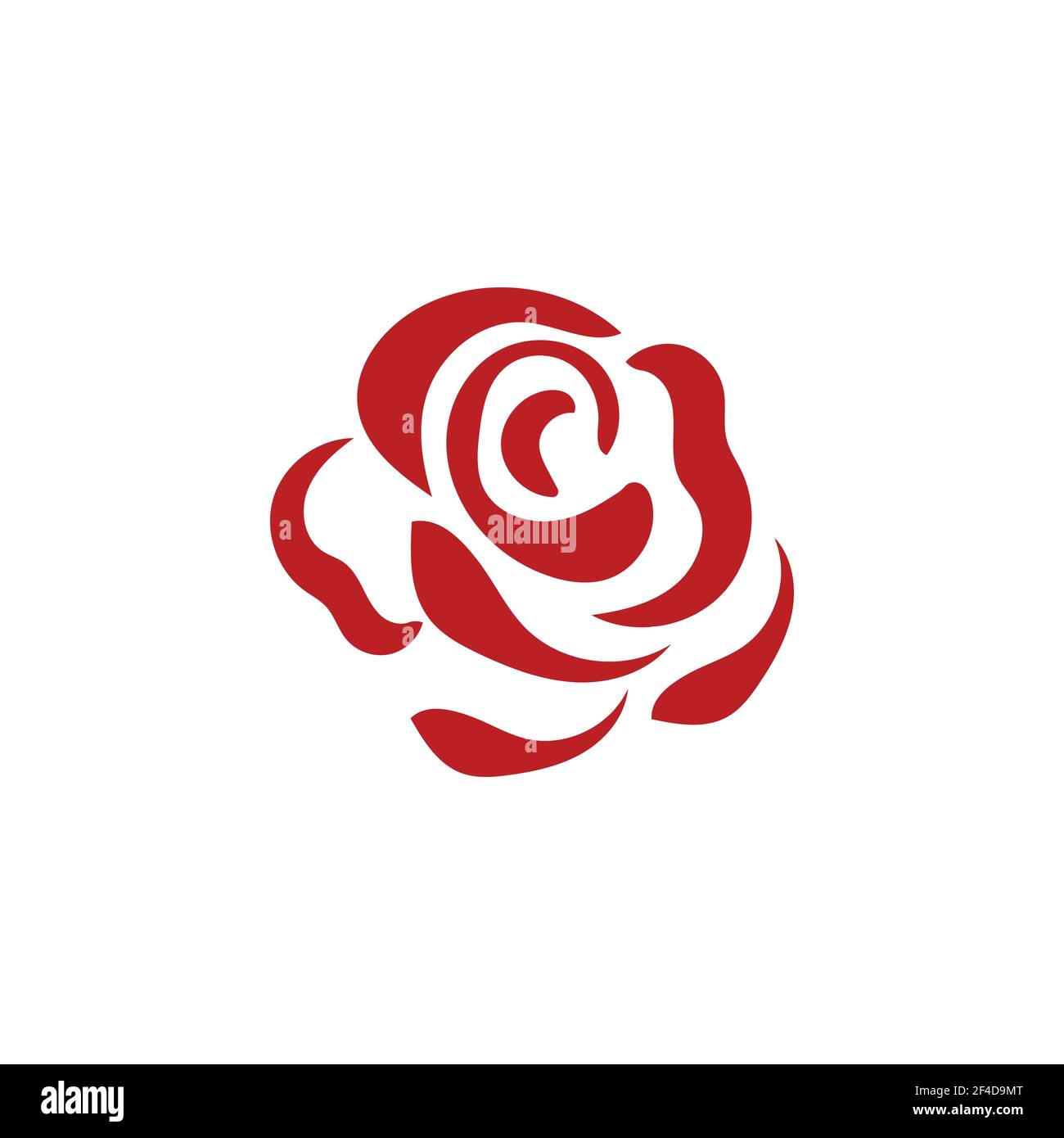 Beautiful Contour Logo with Rose Flower for Boutique or Beauty Salon or ...