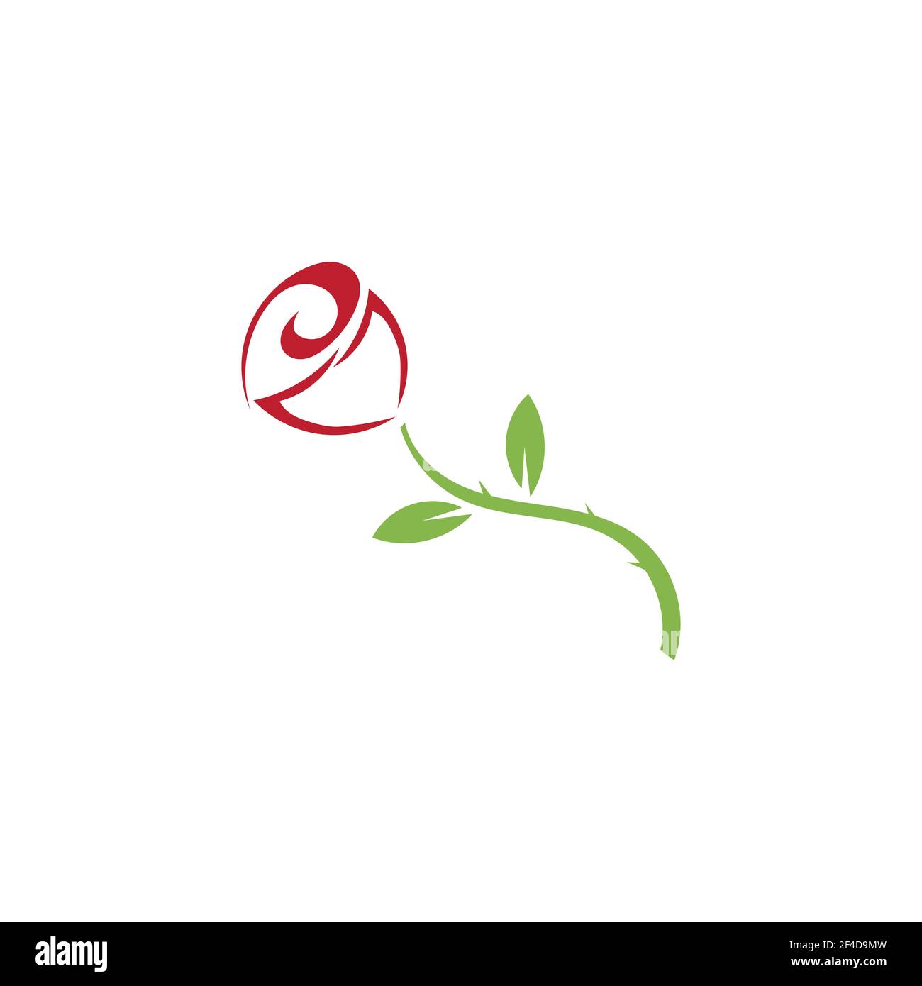 Beautiful Contour Logo with Rose Flower for Boutique or Beauty Salon or ...