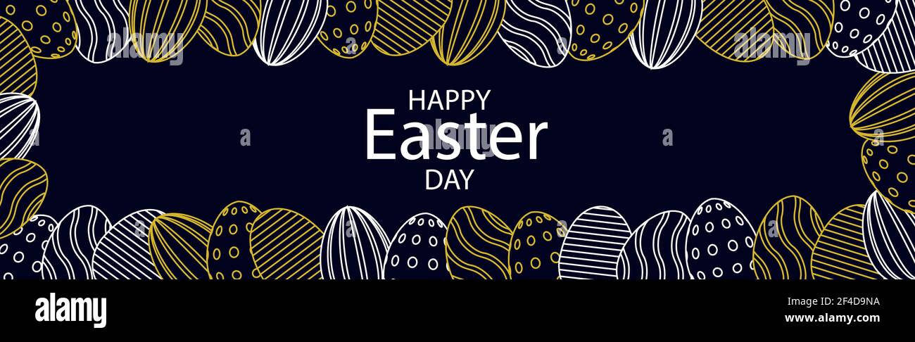 Dark Easter background with congratulations for the Easter holiday ...