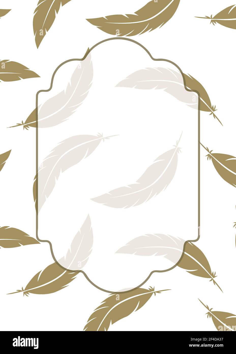 feather invitation background Stock Vector Image & Art - Alamy