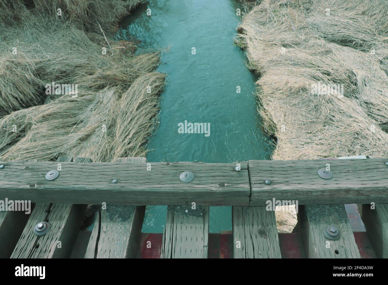 Stream Under The Train Tracks Stock Photo - Alamy