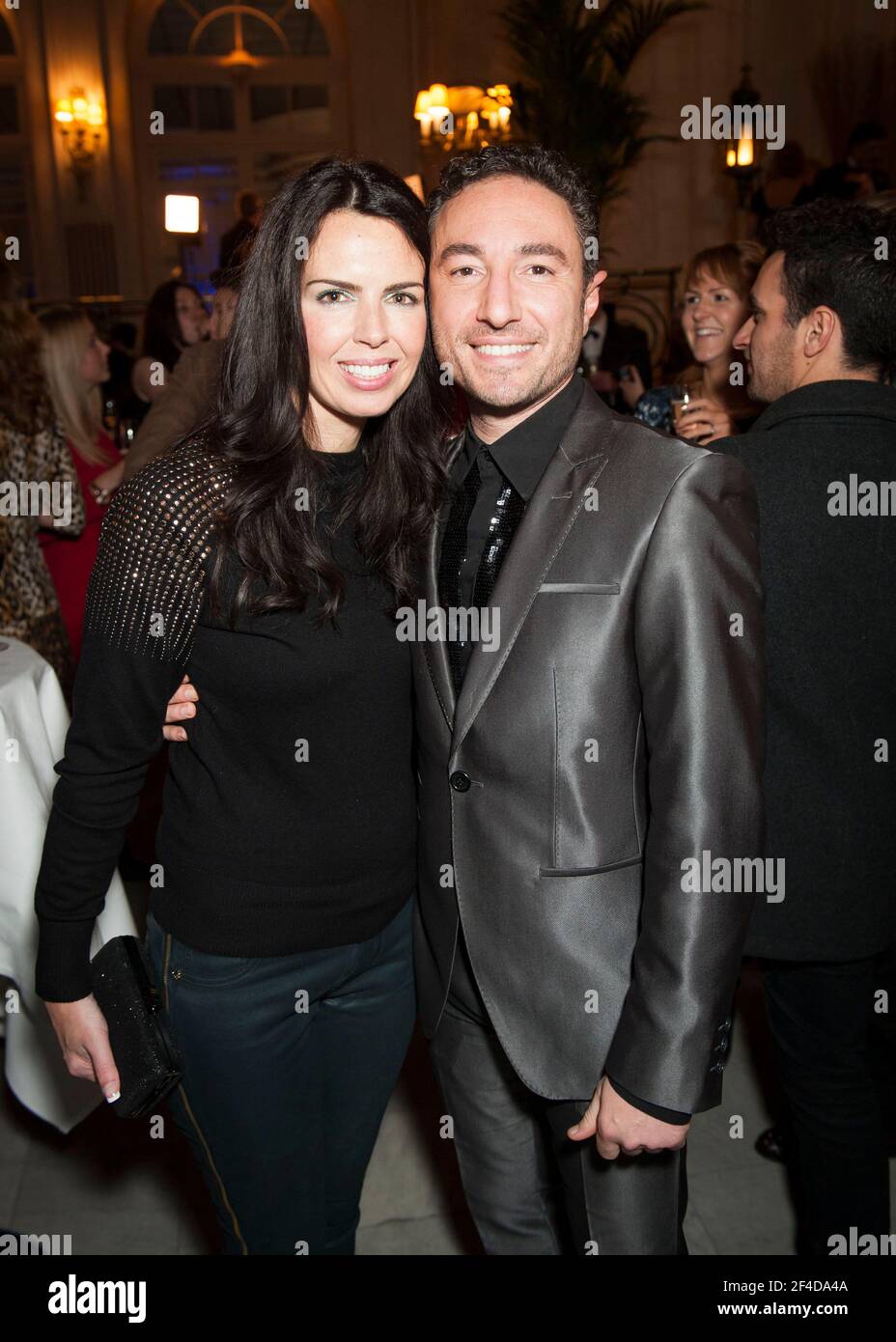 Vincent Simone and partner Susan Duddy attend the Dance Til Dawn press ...