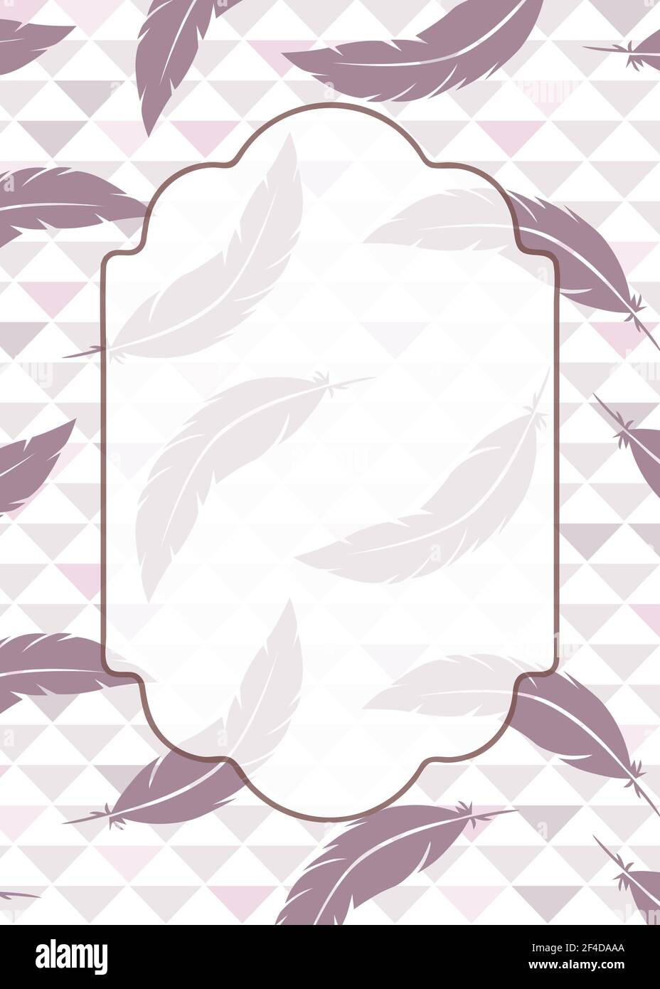 feather invitation background Stock Vector Image & Art - Alamy