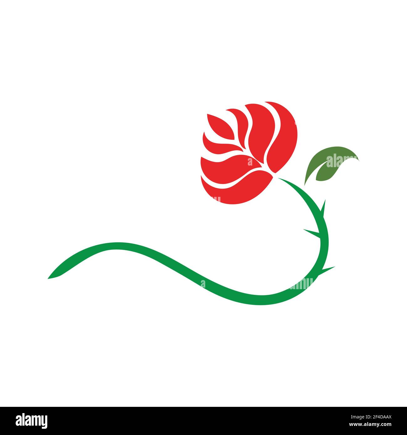 Beautiful Contour Logo with Rose Flower for Boutique or Beauty Salon or ...