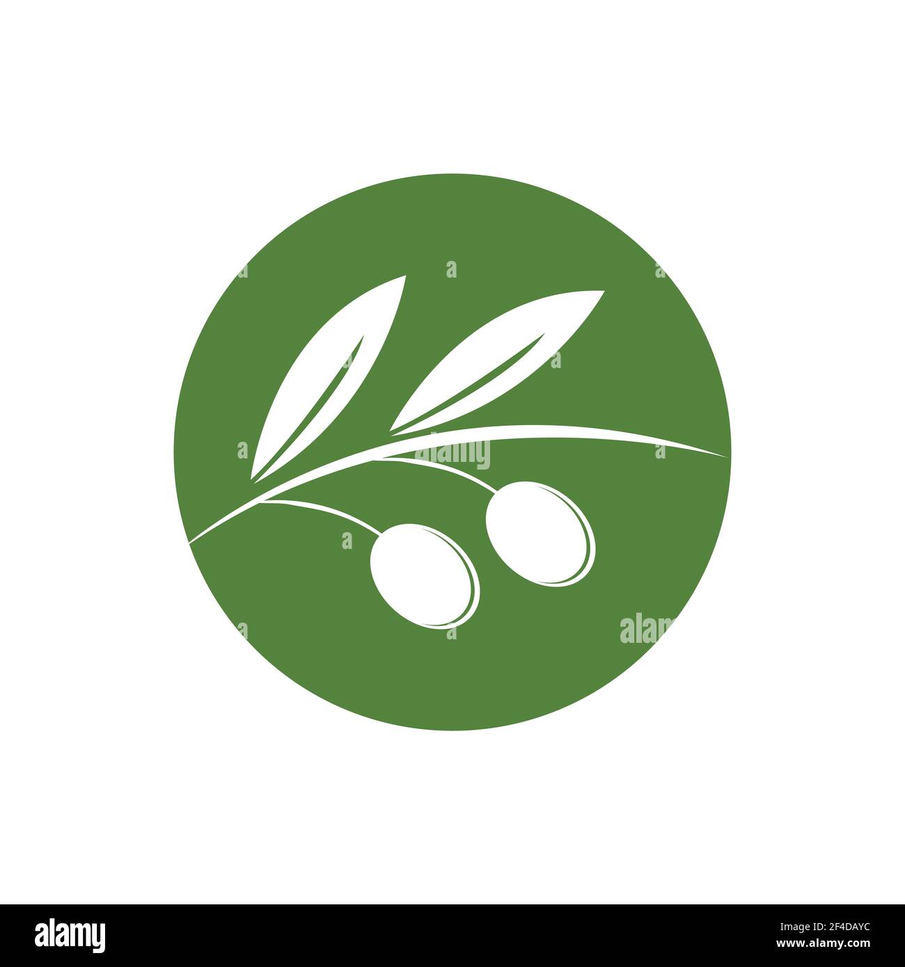 green Olive logo template vector illustration design Stock Vector Image ...