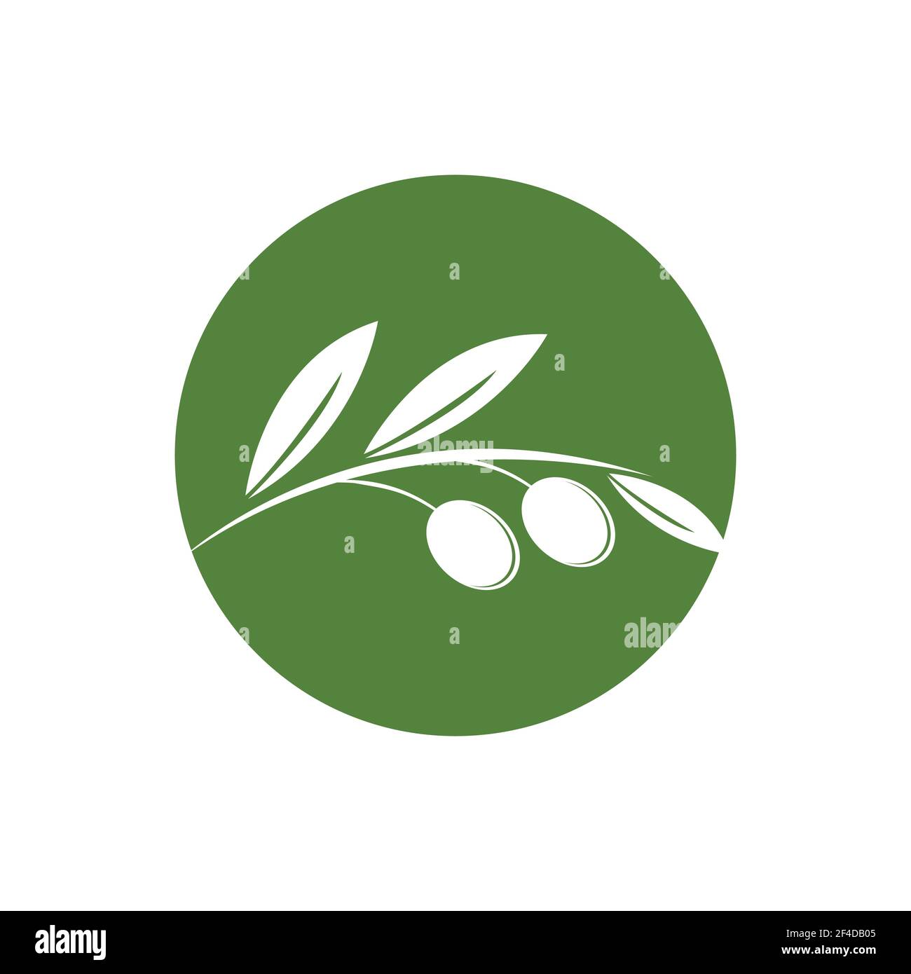 green Olive logo template vector illustration design Stock Vector Image ...