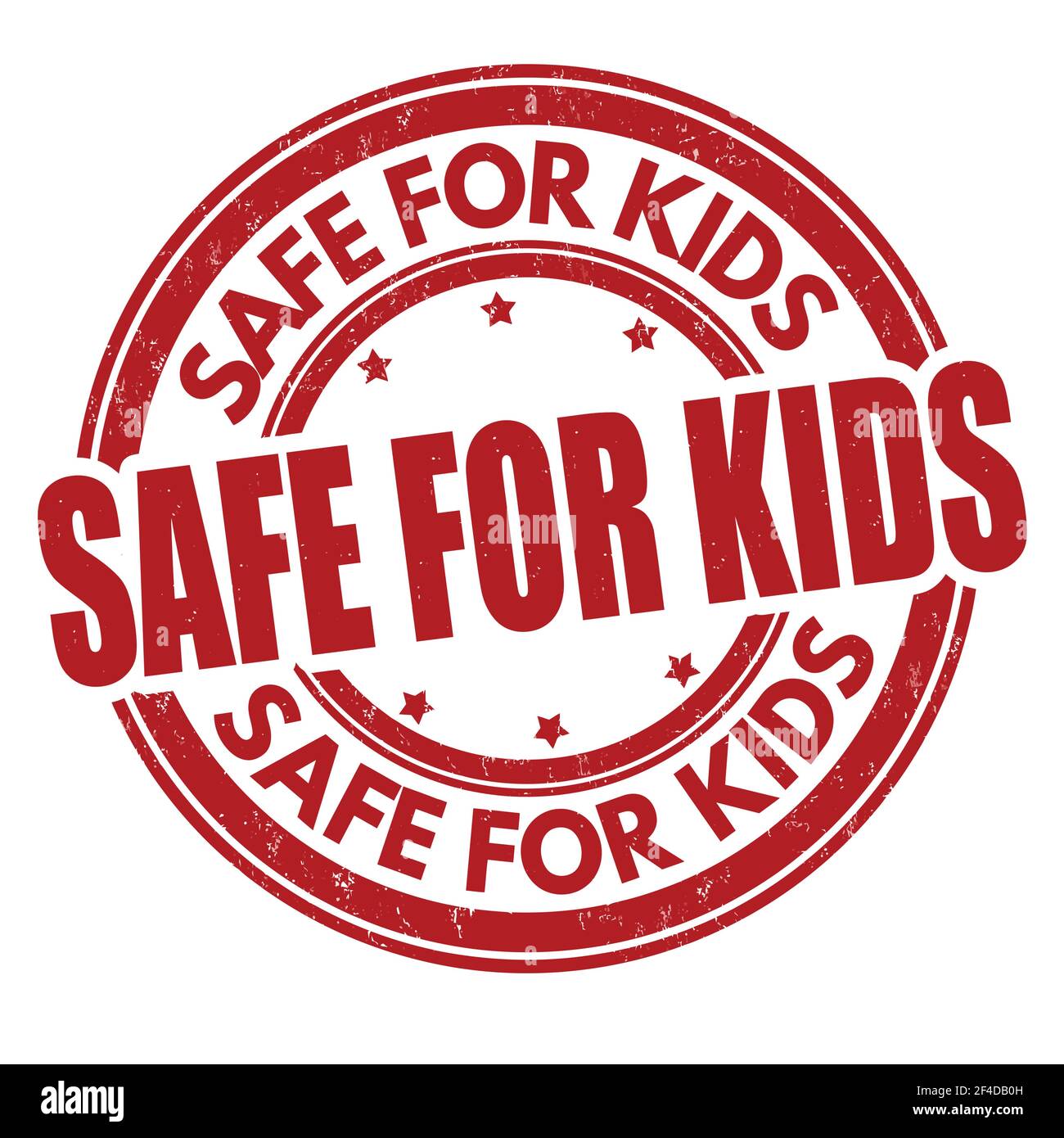 Safe for kids grunge rubber stamp on white background, vector ...